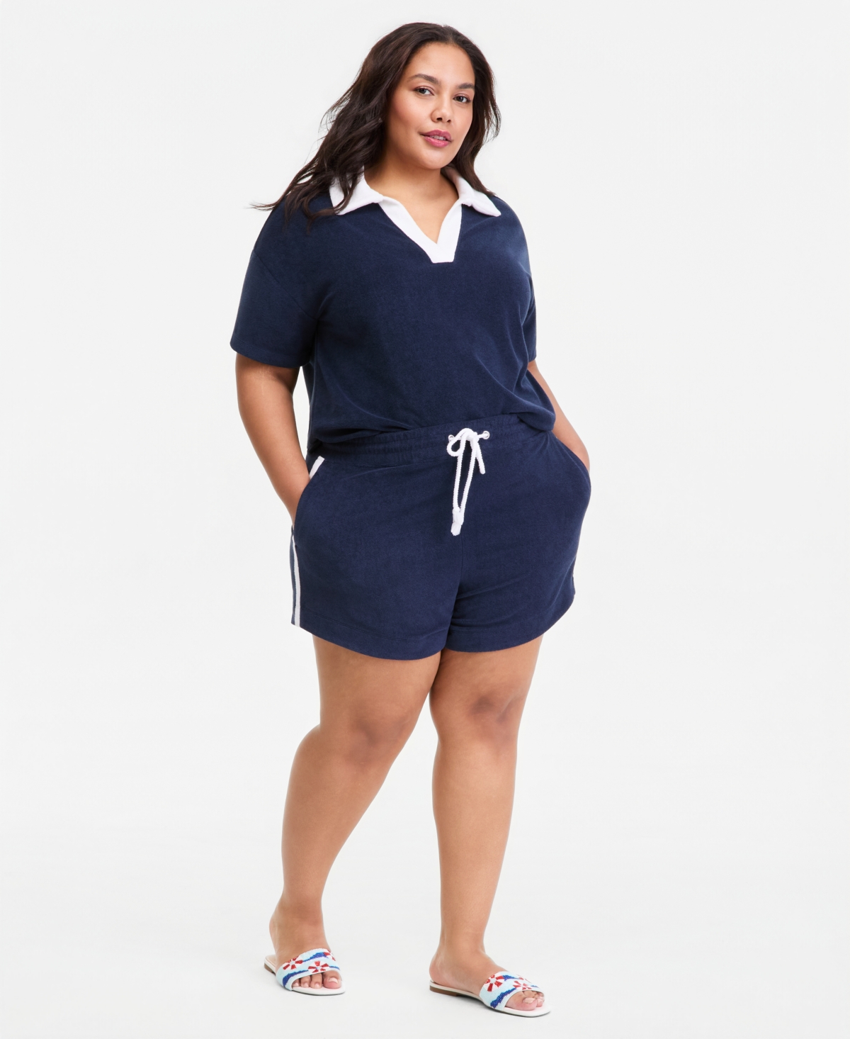 Click here for On 34th Trendy Plus Size Drawstring Shorts  Macys... prices