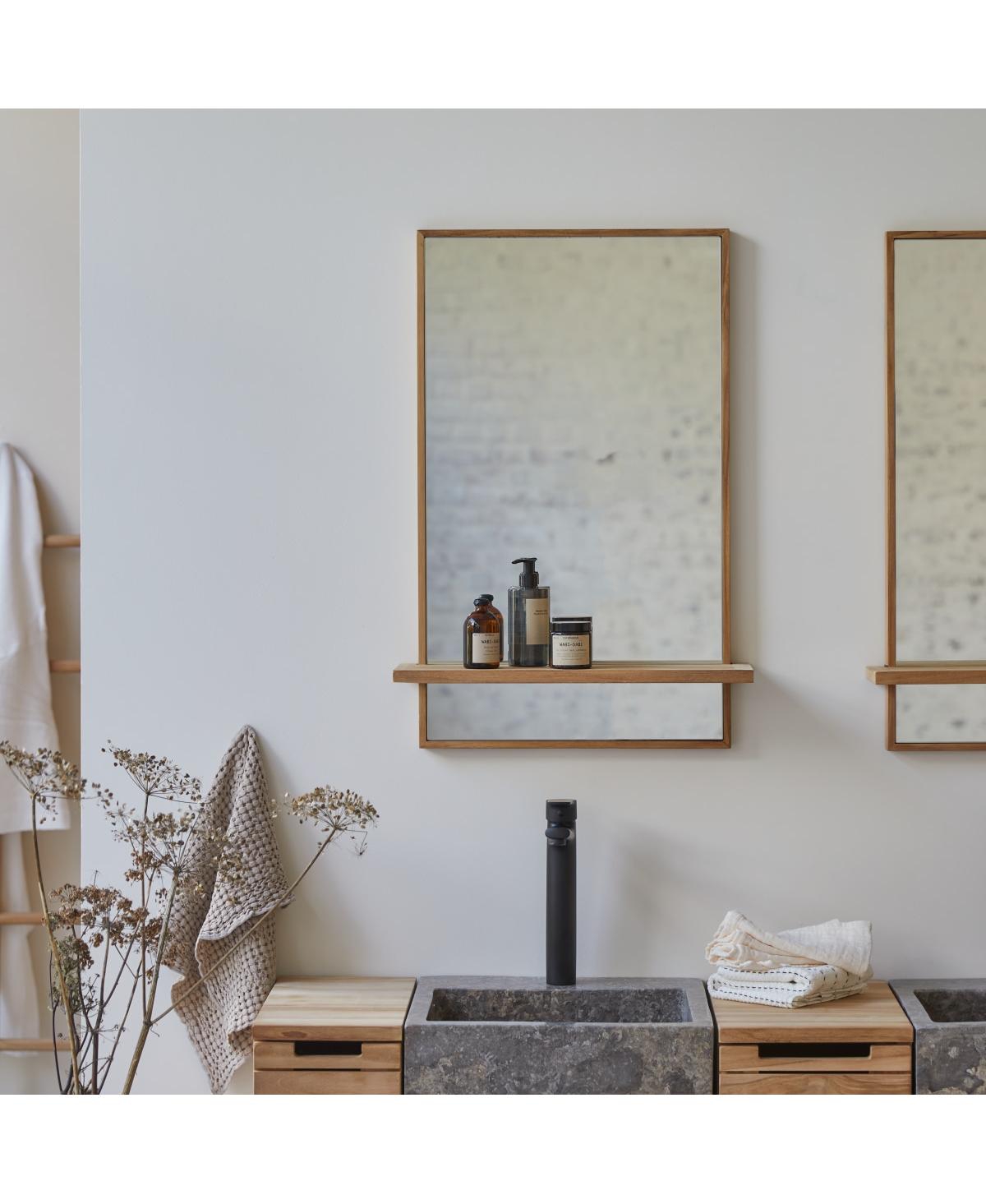 Click here for Tikamoon Teak Wood Mirror Galyno - Natural prices