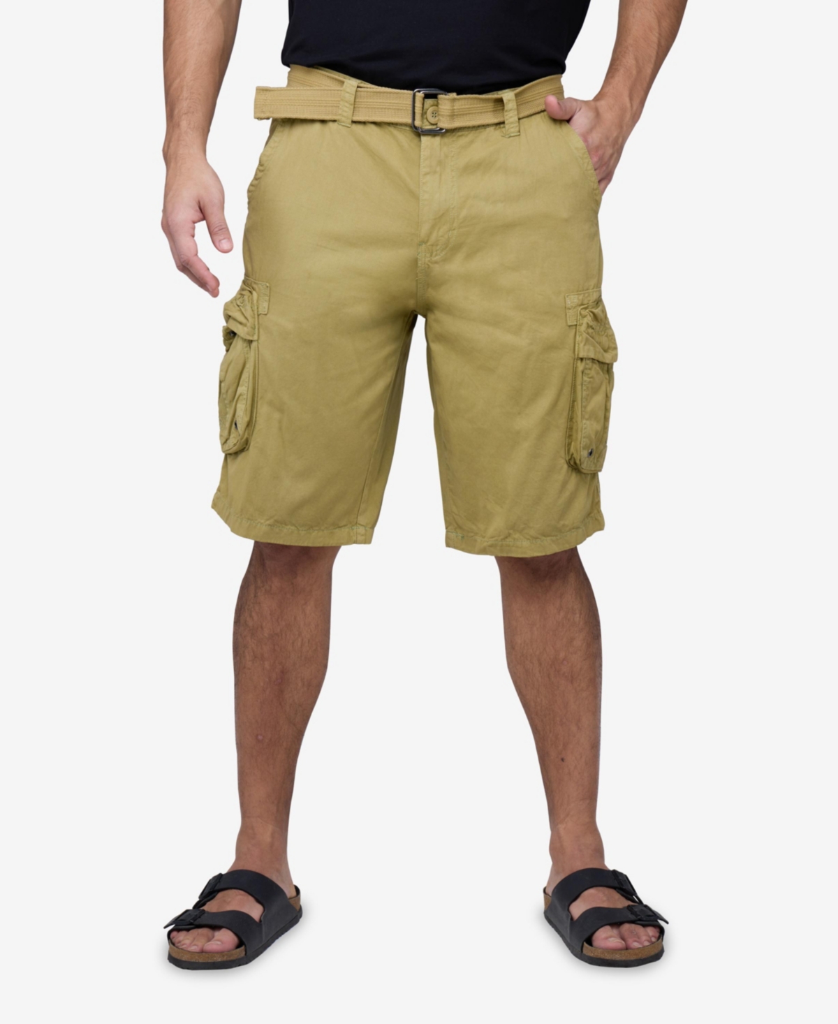 Click here for Raw X Mens 12.5" Cargo Shorts - Khaki prices