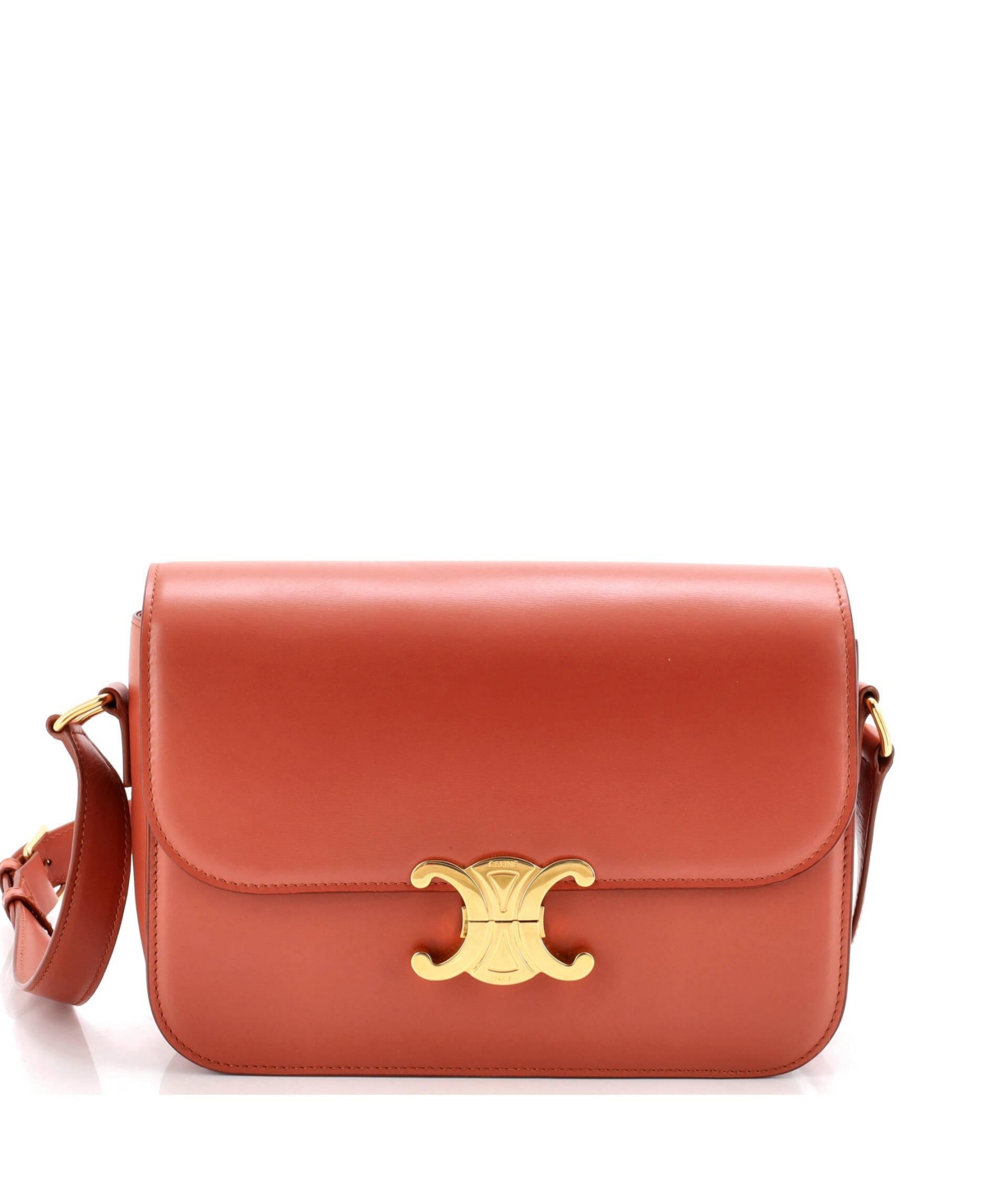 Click here for Pre-Owned Celine Medium Triomphe Shoulder Bag Smoo... prices