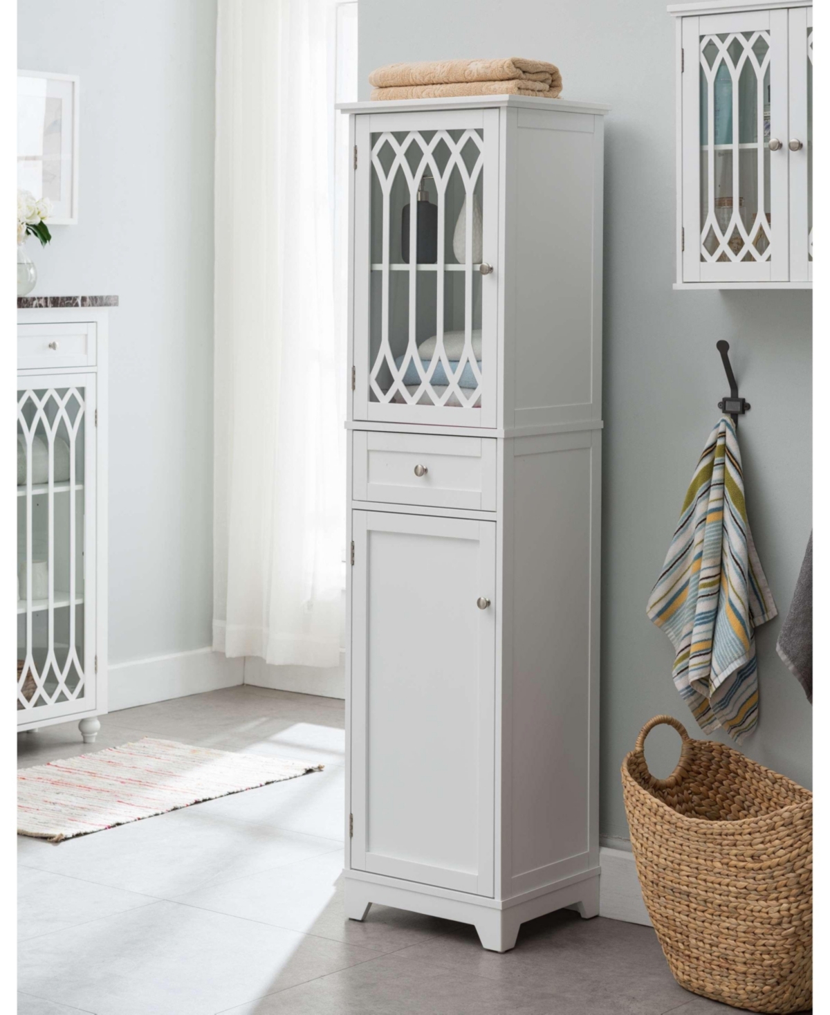 Click here for Kings Brand Furniture Bathroom Cabinet - White prices