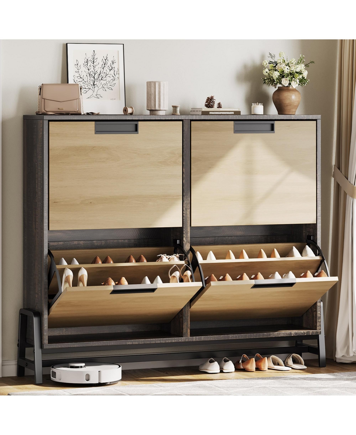 Click here for Homfan Shoe Cabinet Storage for Entryway  Narrow S... prices
