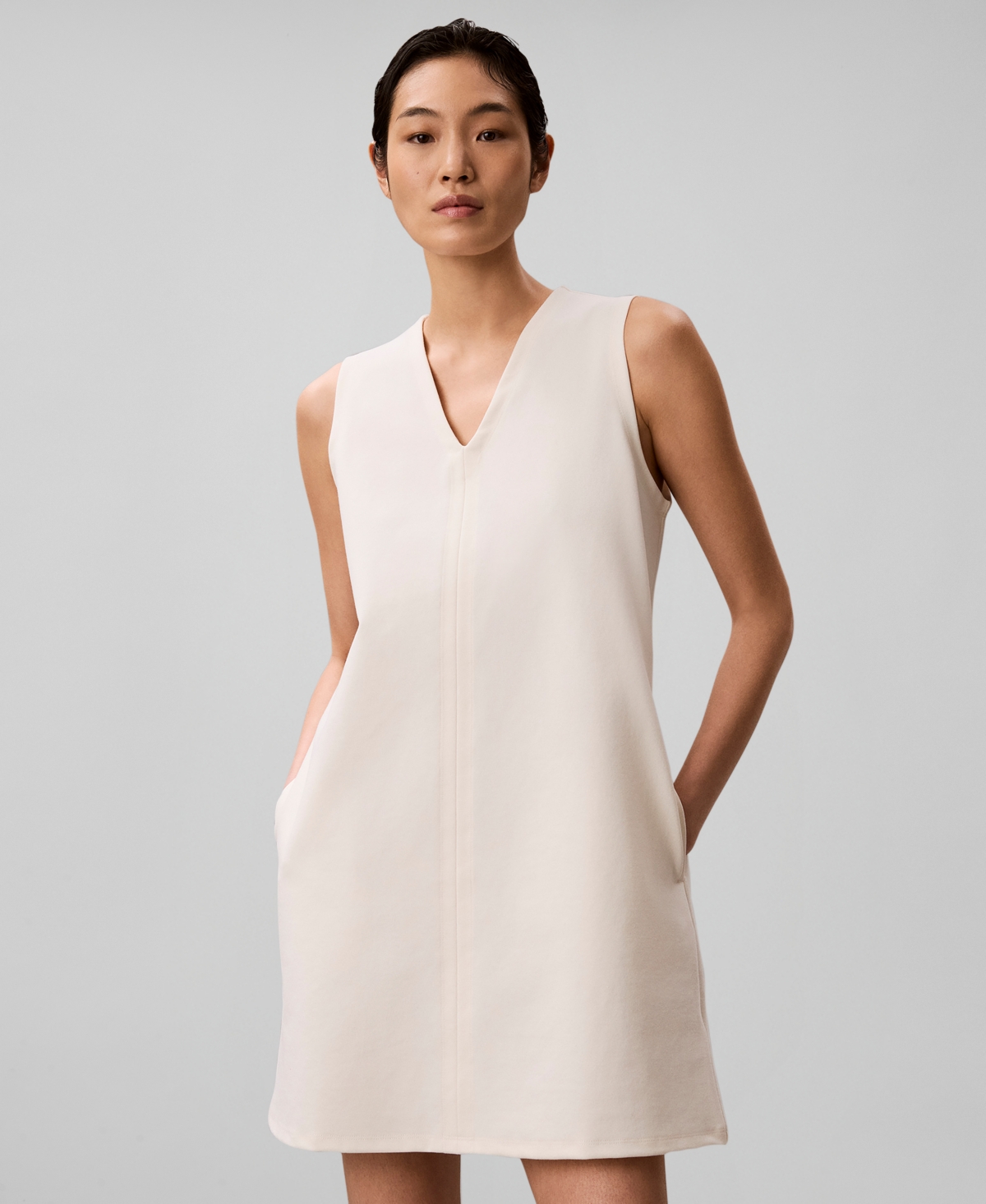 Click here for Calvin Klein Womens Sleeveless V-Neck Mini Dress -... prices