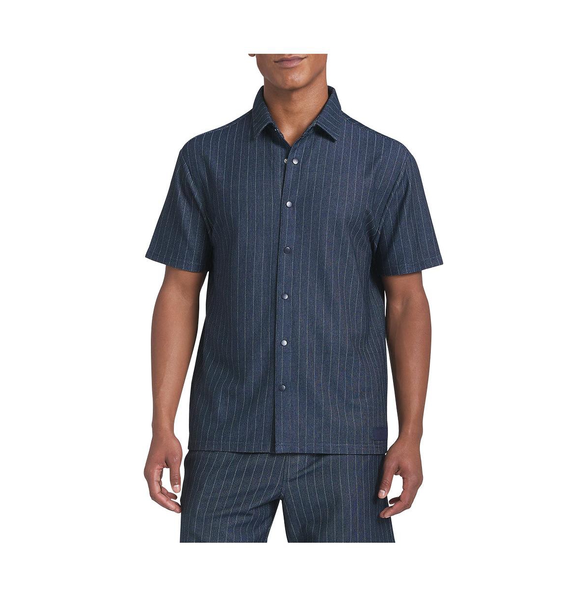 Click here for dkny Mens ardley pinstripe button up shirt - Navy prices