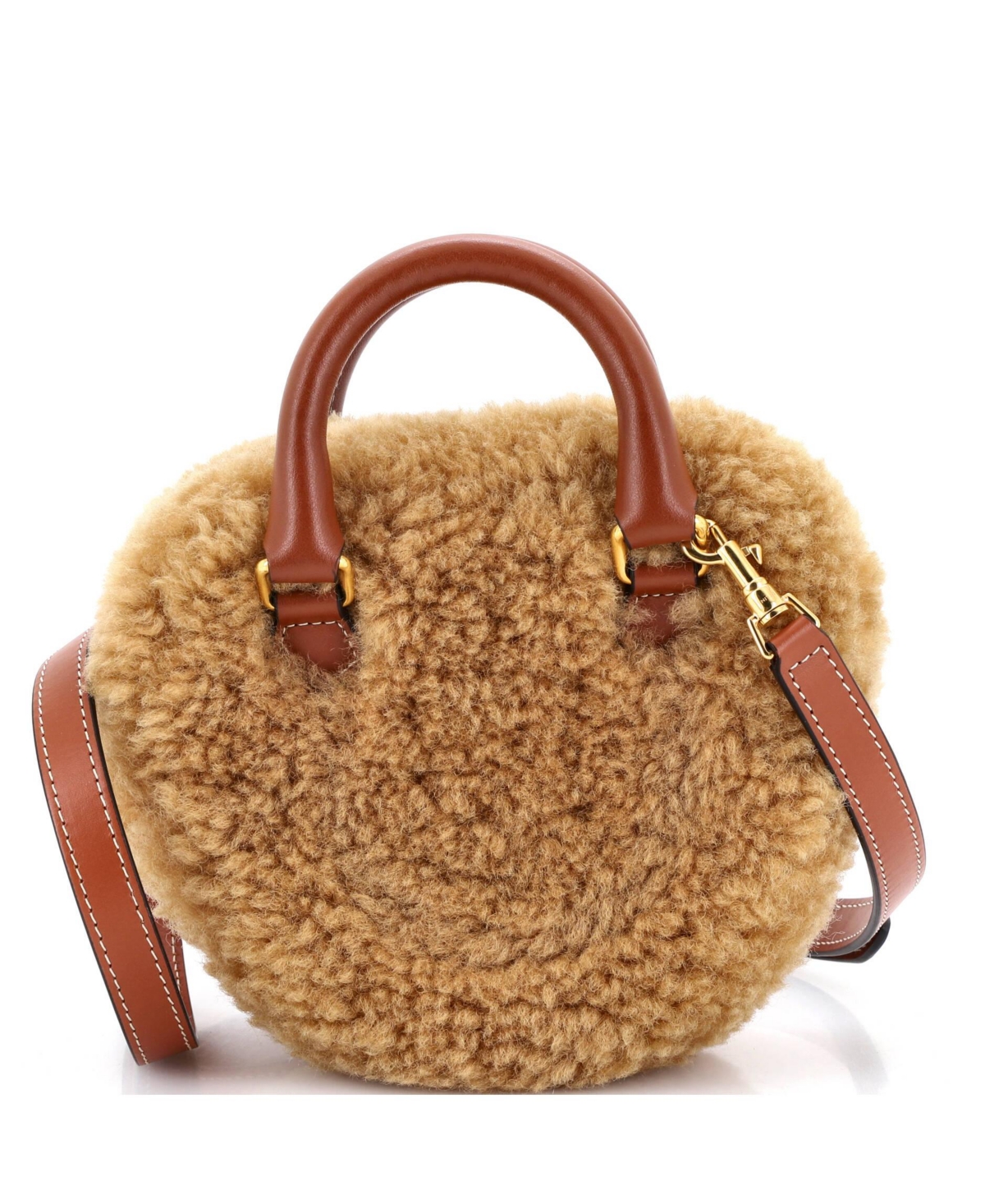 Click here for Pre-Owned Celine Medium Heart Bag Shearling with L... prices