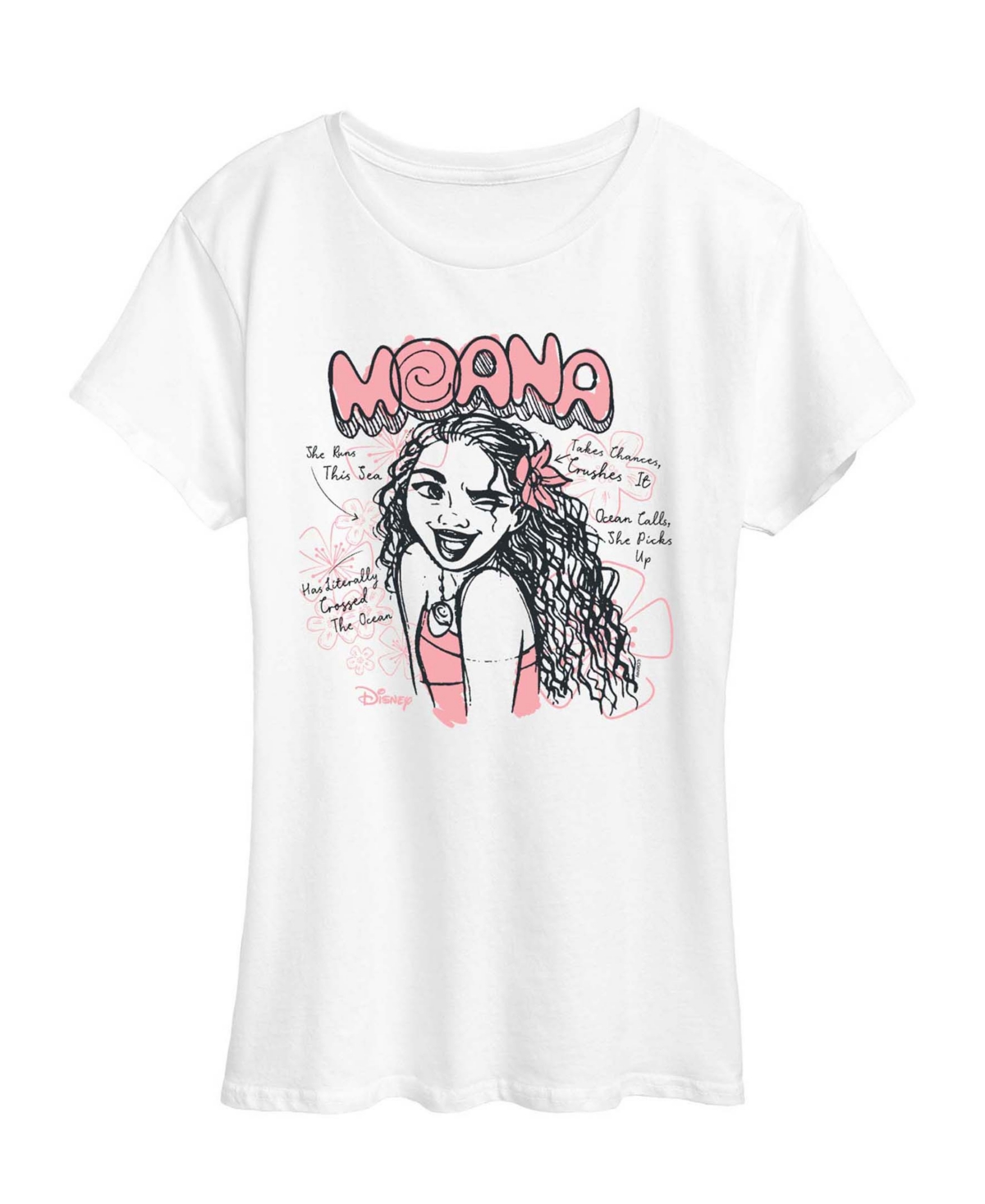 Click here for Hybrid Apparel Plus Size Moana Sketch Graphic T-Sh... prices