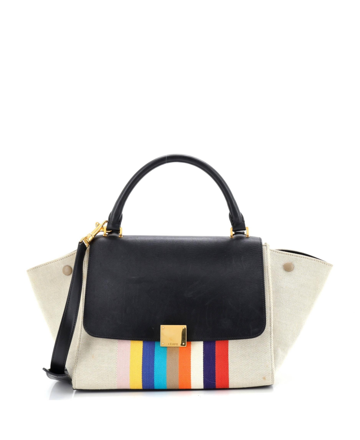 Click here for Pre-Owned Celine Medium Multicolor Trapeze Bag Lea... prices