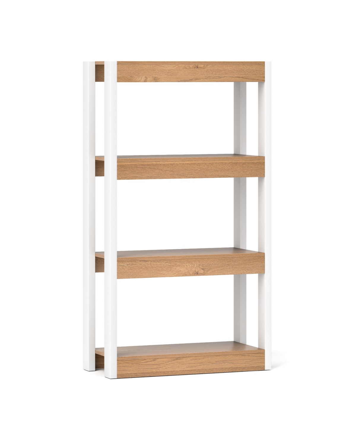 Click here for Slickblue 4 Tier Wood Bookshelf with Anti-Tip Kits... prices