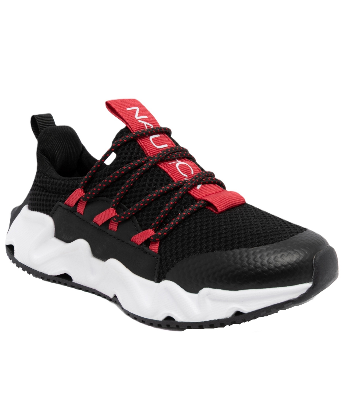 Click here for Nautica Boys 1-13 Low-Top Sneakers - Red Black prices