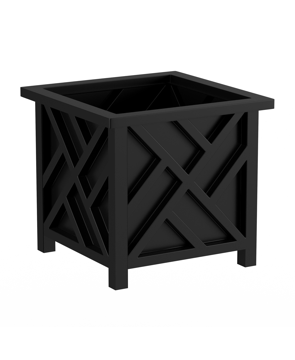 Click here for Lattice Design Planter Box 14.75-Inch-Square Decor... prices