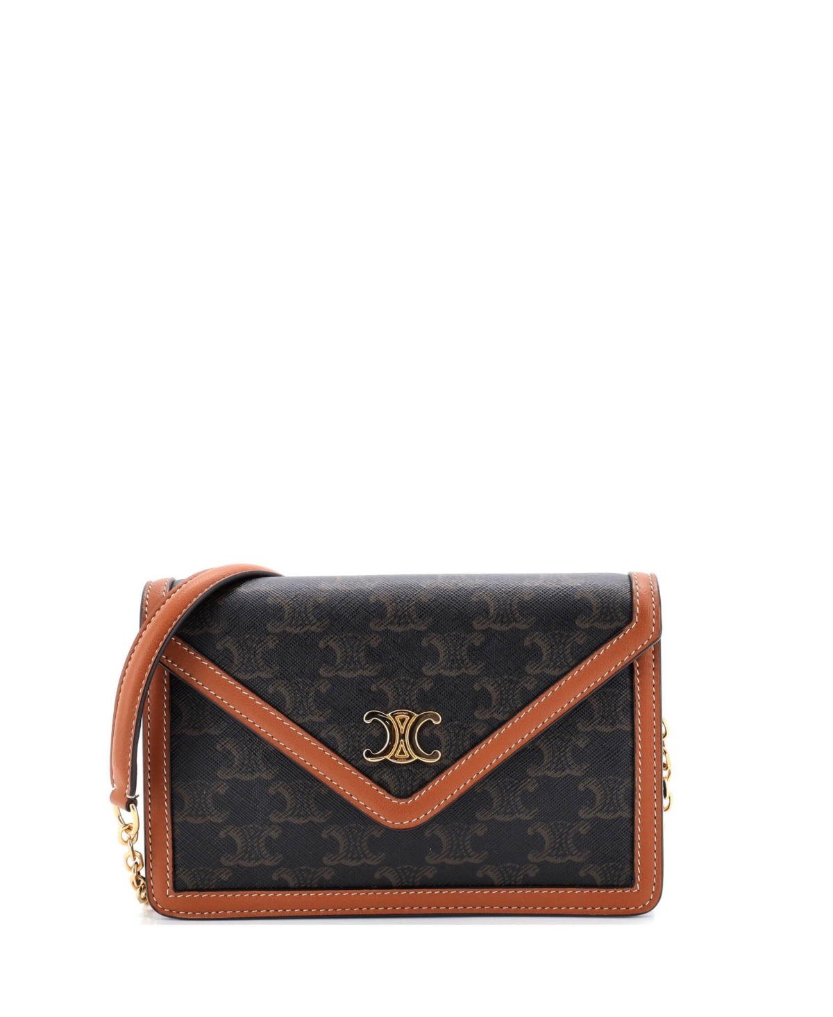 Click here for Pre-Owned Celine Triomphe Envelope Flap Wallet on... prices