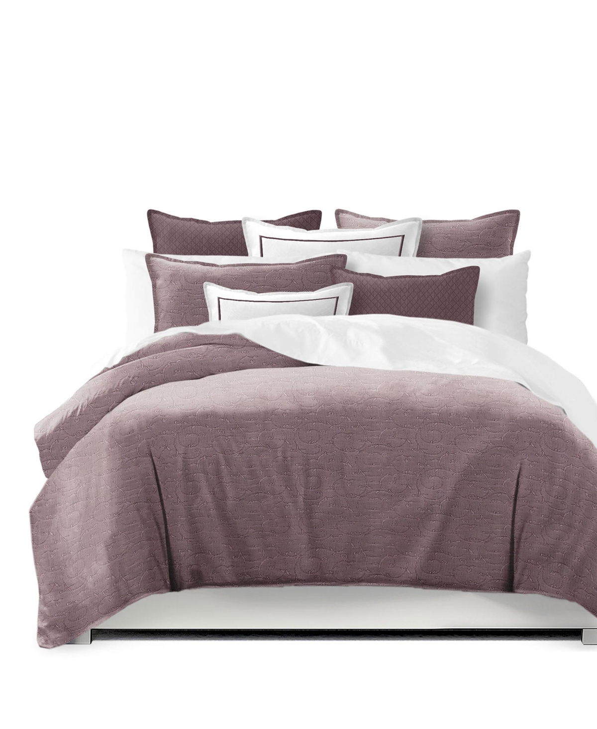 Click here for Nuha Plum King Coverlet & 2 Shams Set  Plus 2 Bonu... prices