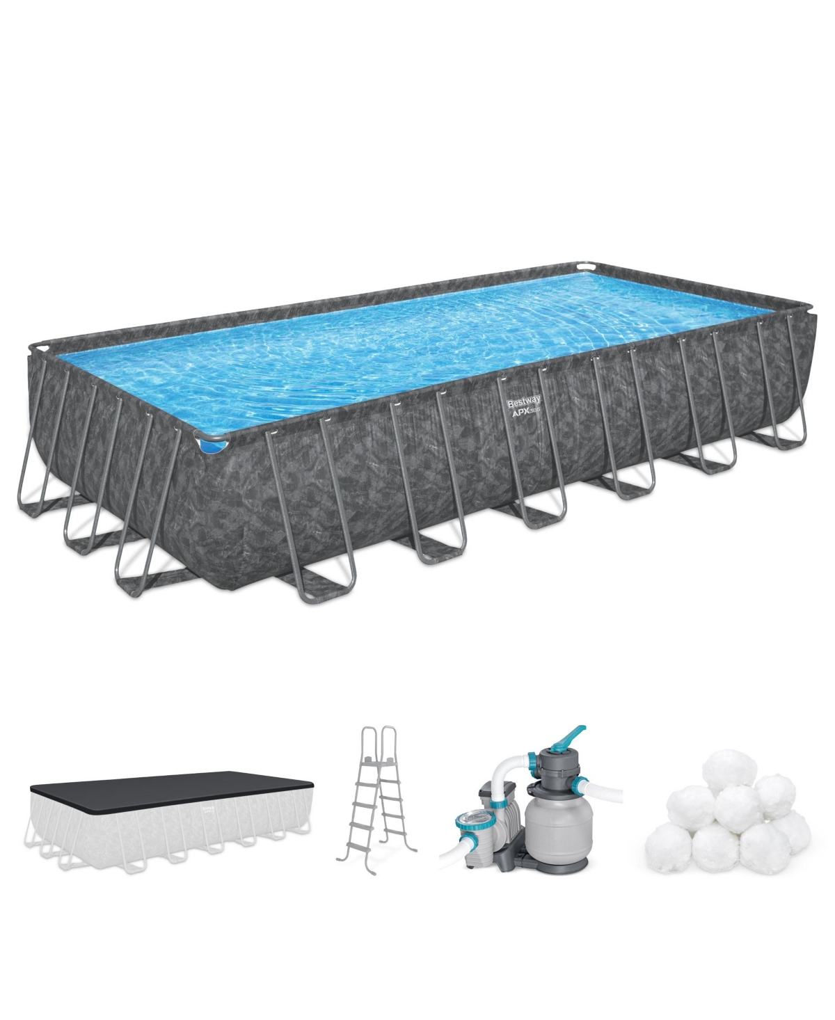 Click here for Bestway Apx 365 Rectangular Above Ground Swimming... prices