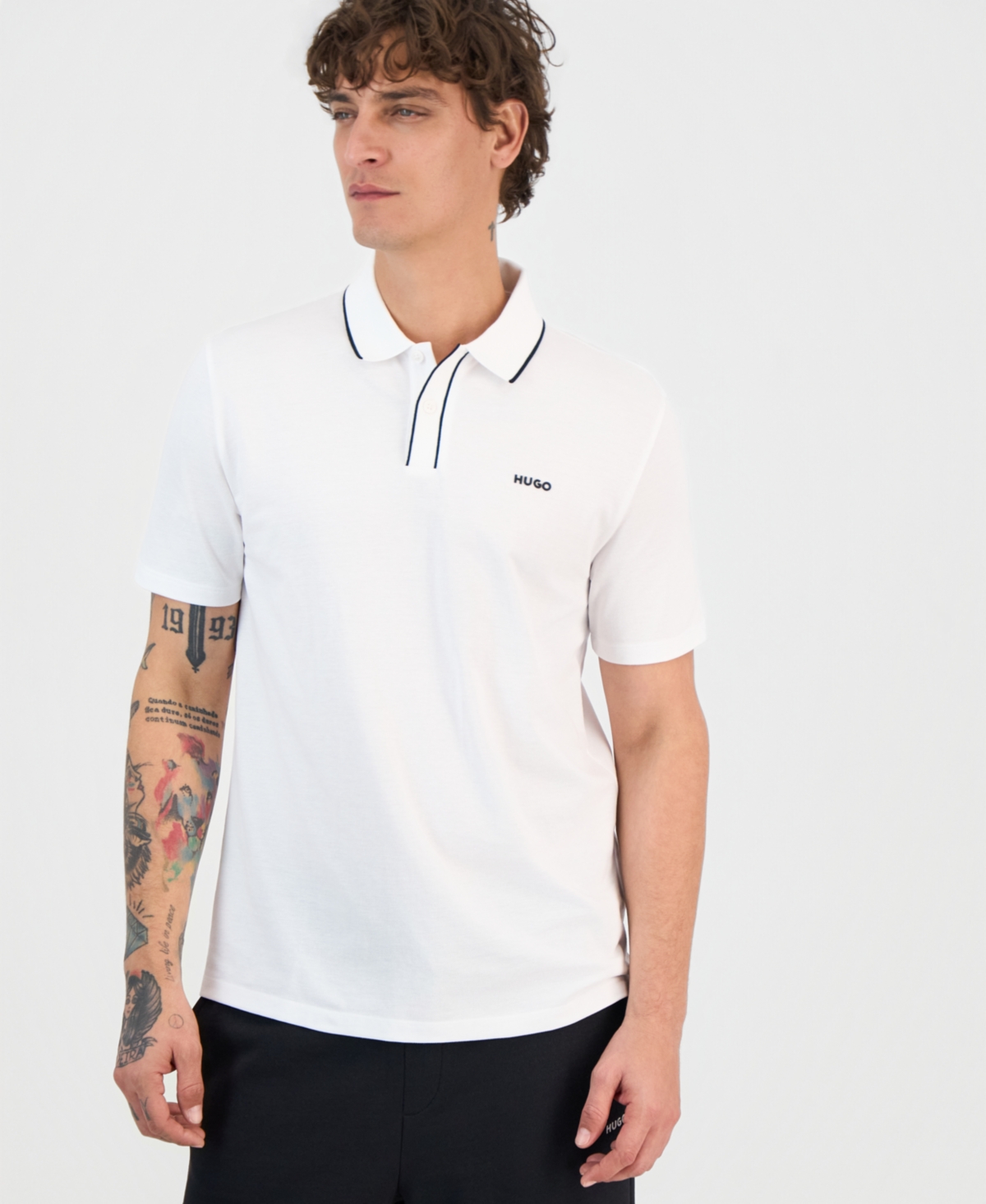 Click here for Hugo Boss Mens Dalombi Button-Placket Polo Shirt -... prices