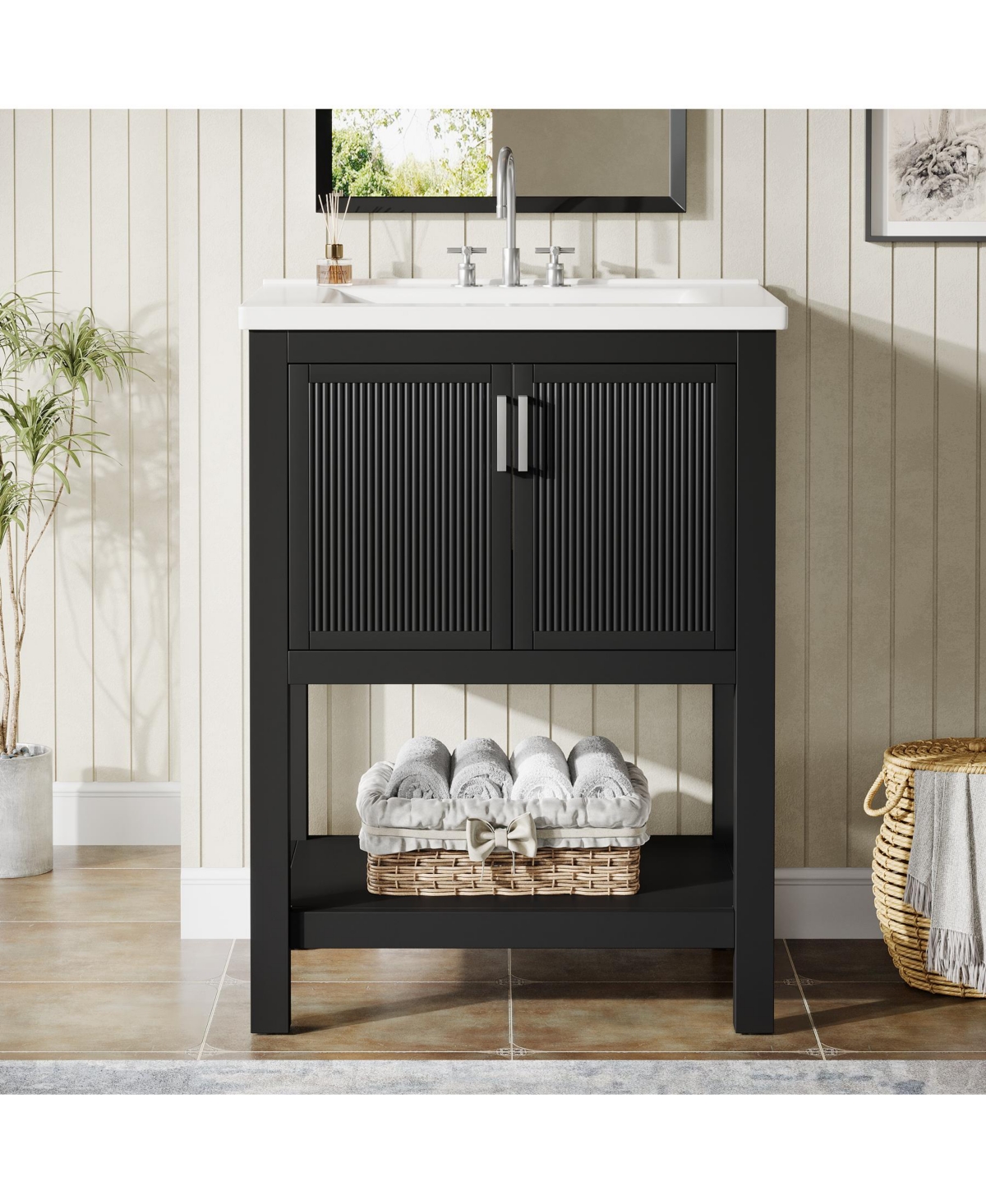 Click here for Tribesigns 24" Bathroom Vanity with Sink  Mod... prices