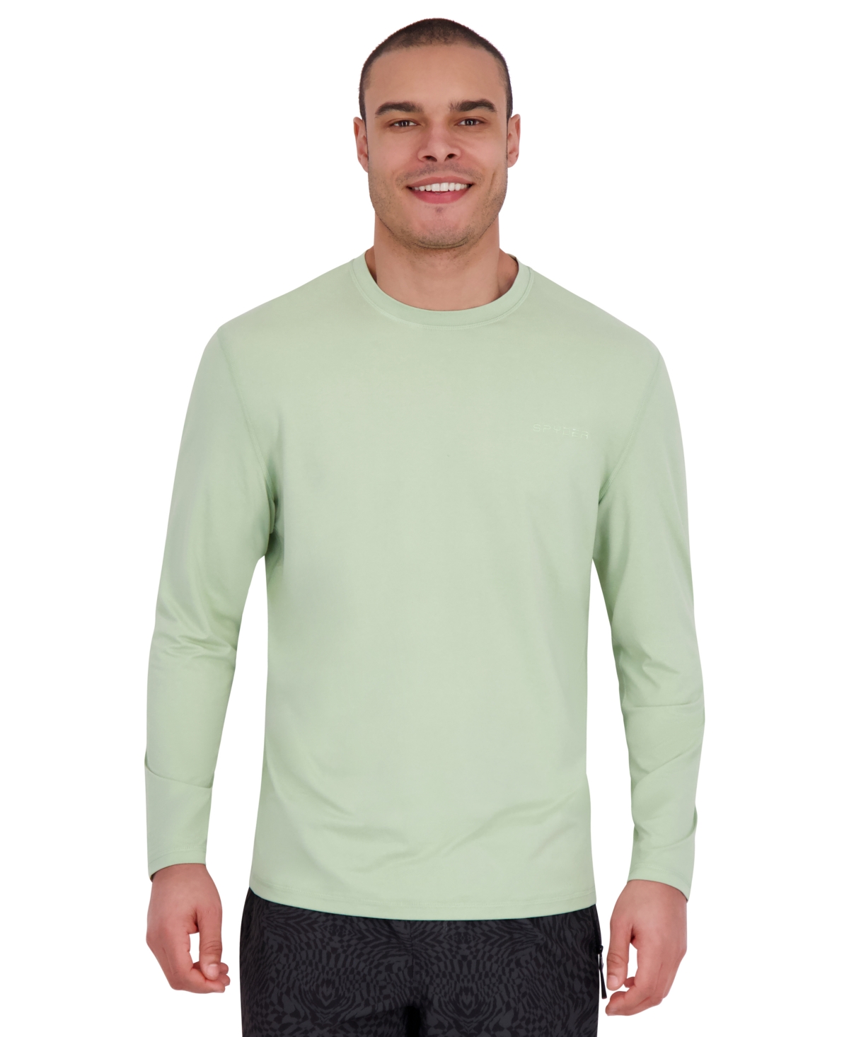 Click here for Spyder Mens Long-Sleeve Crewneck Rashguard - Laure... prices