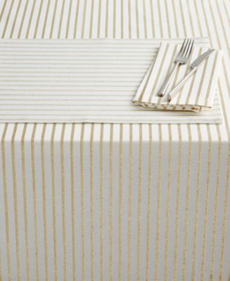 Kate Spade New York Harbour Drive metallic Tablecloth - Macy's