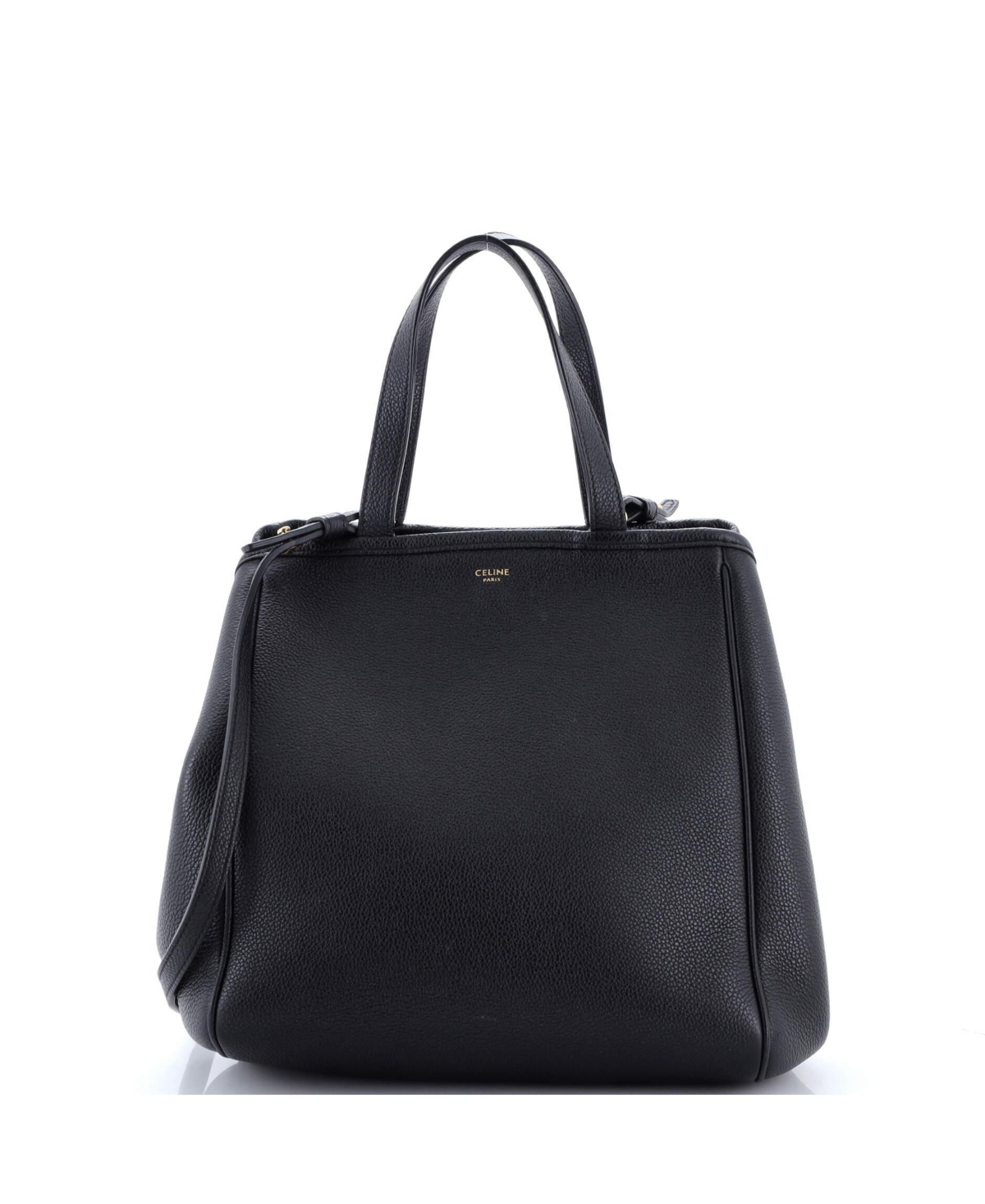 Click here for Pre-Owned Celine Small Folded Cabas Leather - Blac... prices