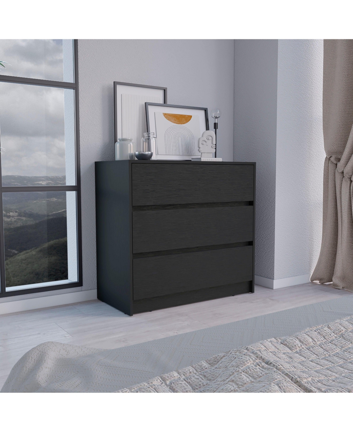 Click here for flynama 3 Drawer Mid Century Modern Dresser Multip... prices