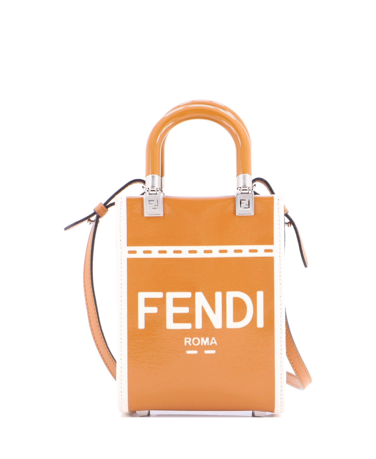 Click here for Pre-Owned Fendi Mini Sunshine Shopper Tote Patent... prices