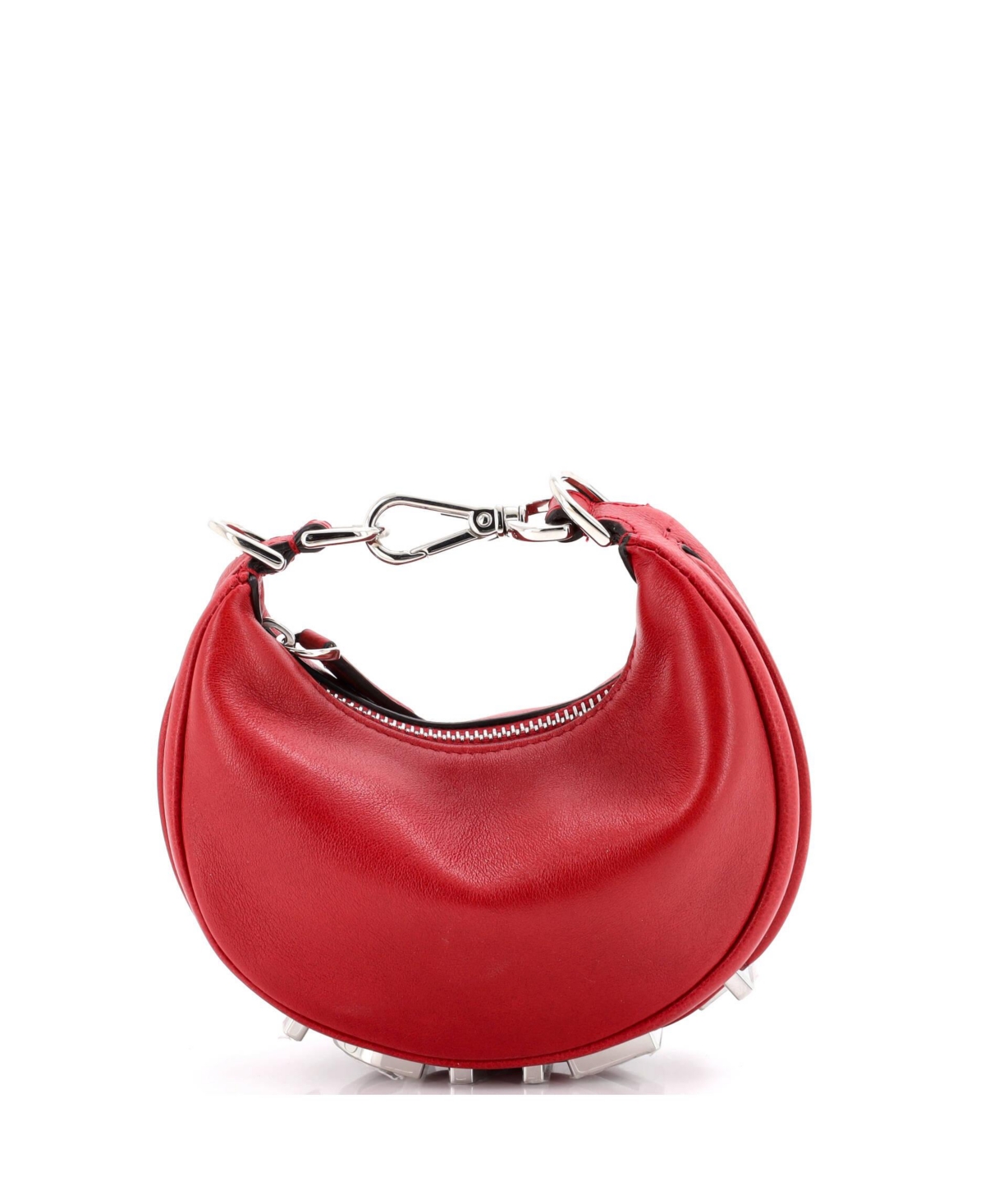 Click here for Pre-Owned Fendi Nano Fendigraphy Bag Leather - Red prices