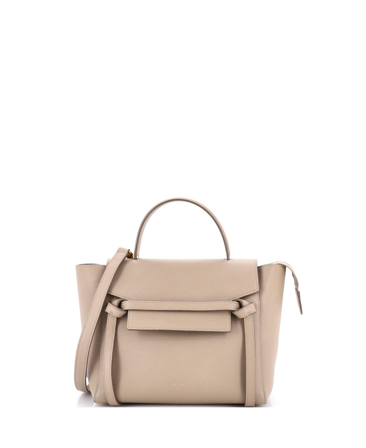 Click here for Pre-Owned Celine Micro Belt Bag Textured Leather -... prices