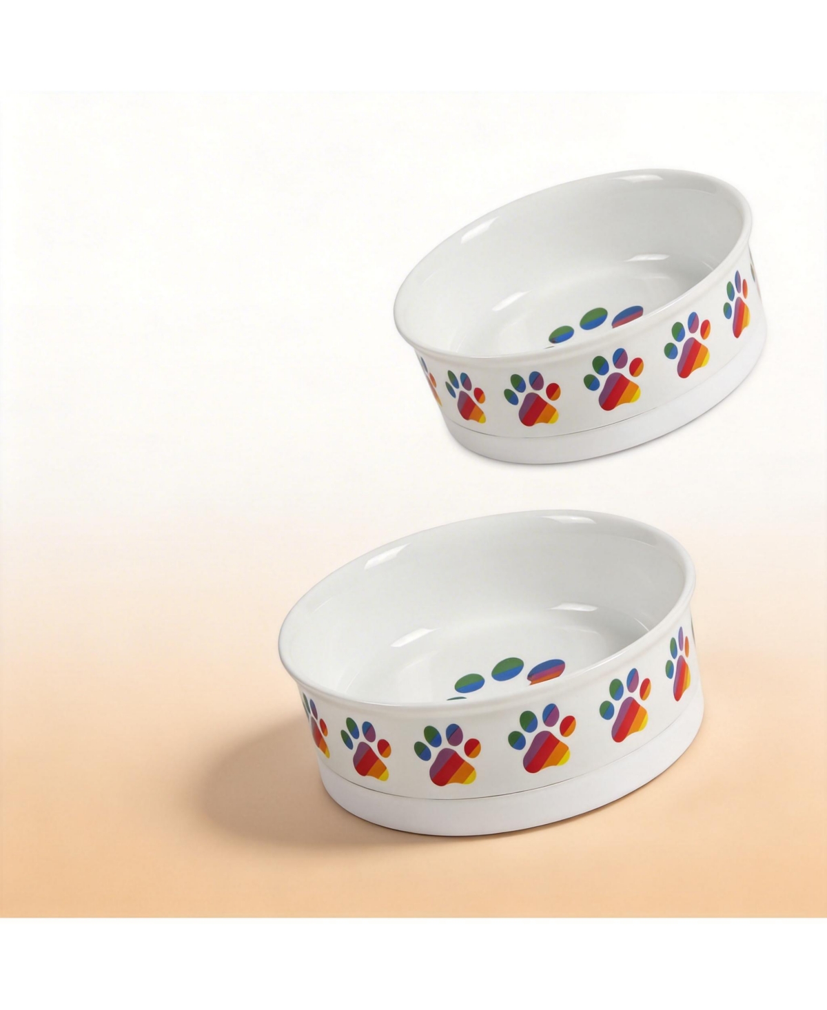 Click here for Aronkl Ceramic Pet Bowls Set of 2 Non-Slip Dishwas... prices