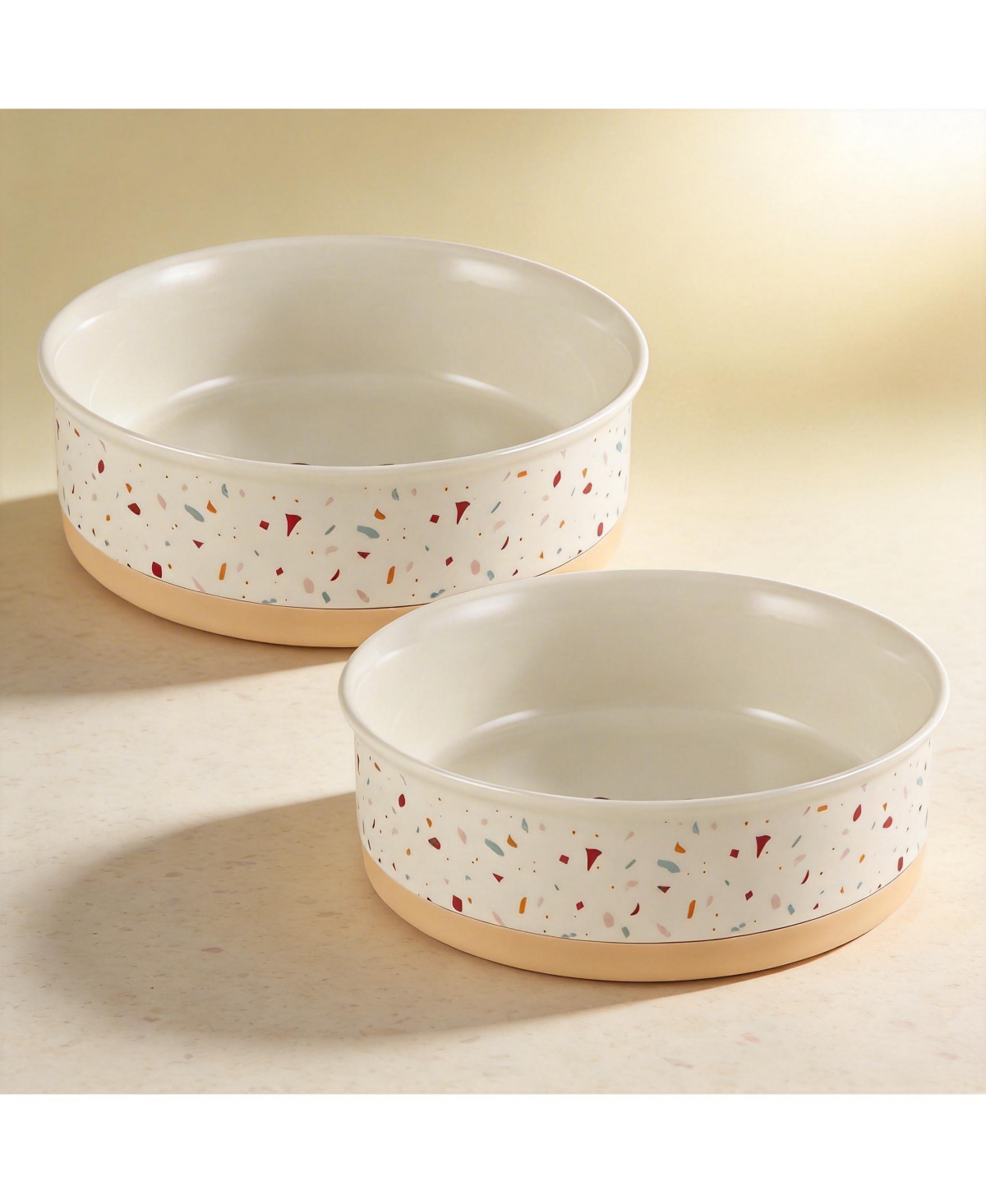 Click here for Aronkl Ceramic Pet Bowls Set of 2 Non-Slip Dishwas... prices