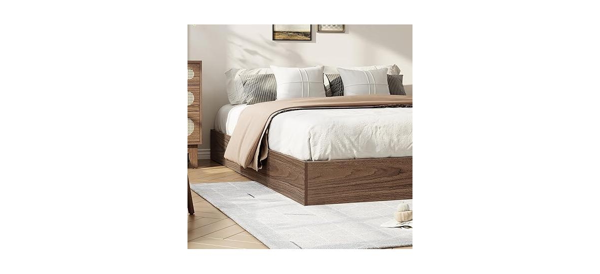 Click here for gaomon Solid Wood Platform Bed Japanese Low Profil... prices
