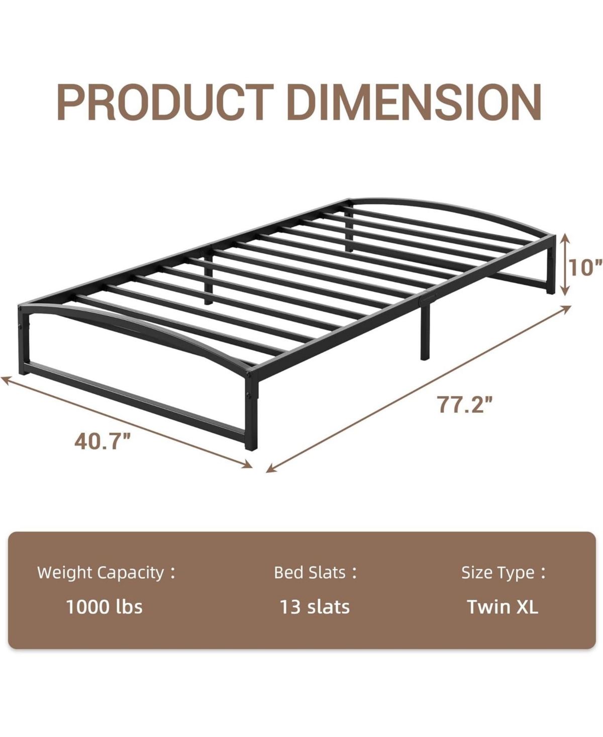 Click here for gaomon 10 Inch Metal Platform Bed Frame - Low Prof... prices