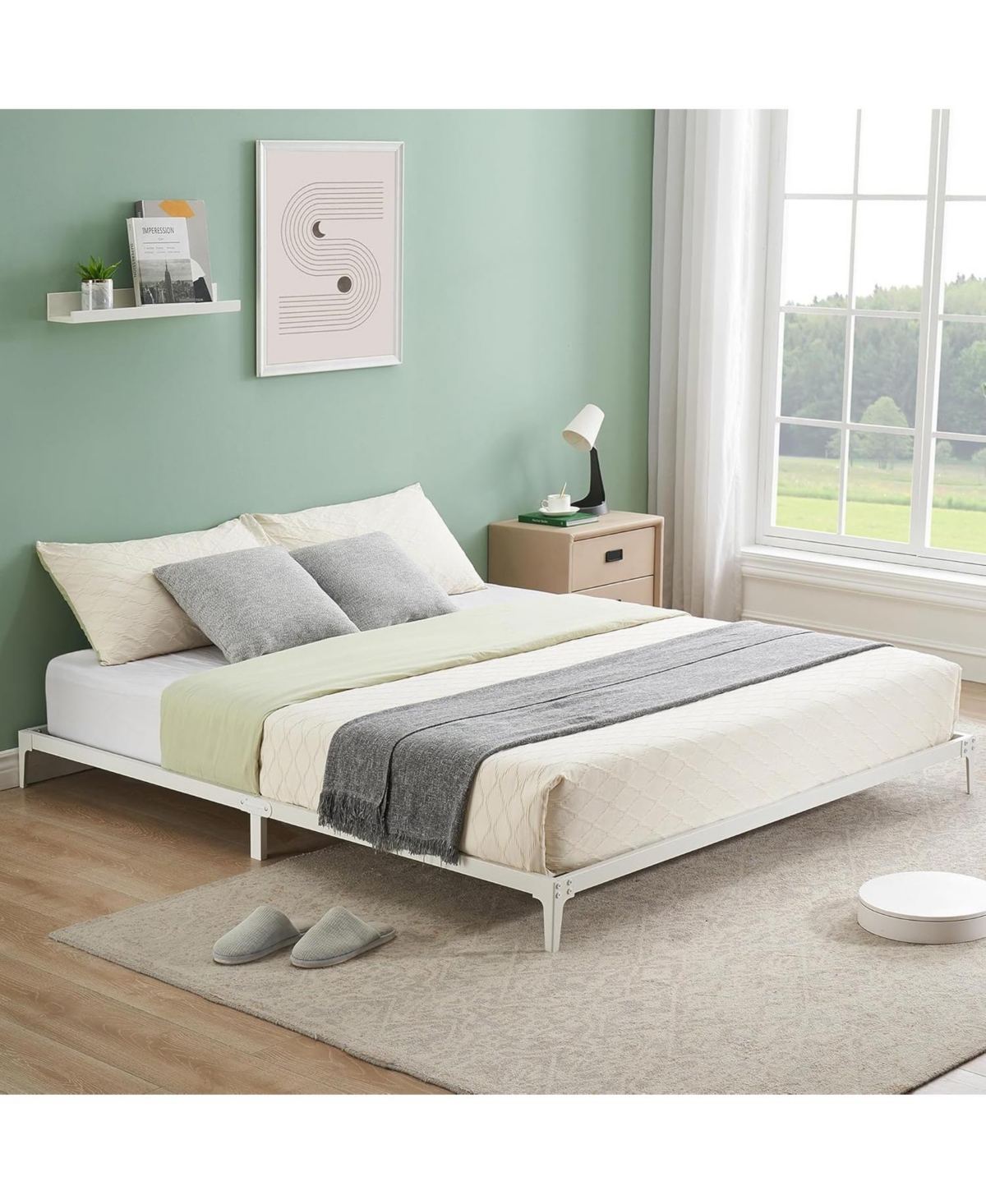 Click here for gaomon 6" Queen Low Metal Platform Bed Frame... prices