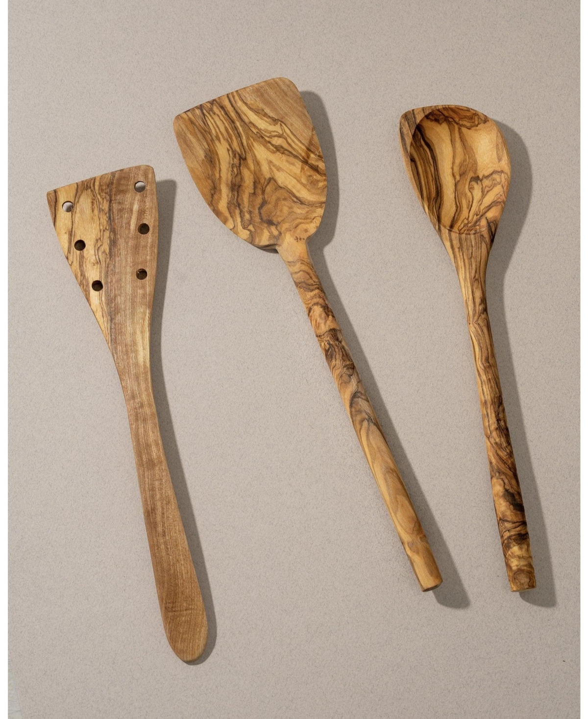 Click here for Gharyan Stoneware  Natural Olive Wood Utensils Bun... prices
