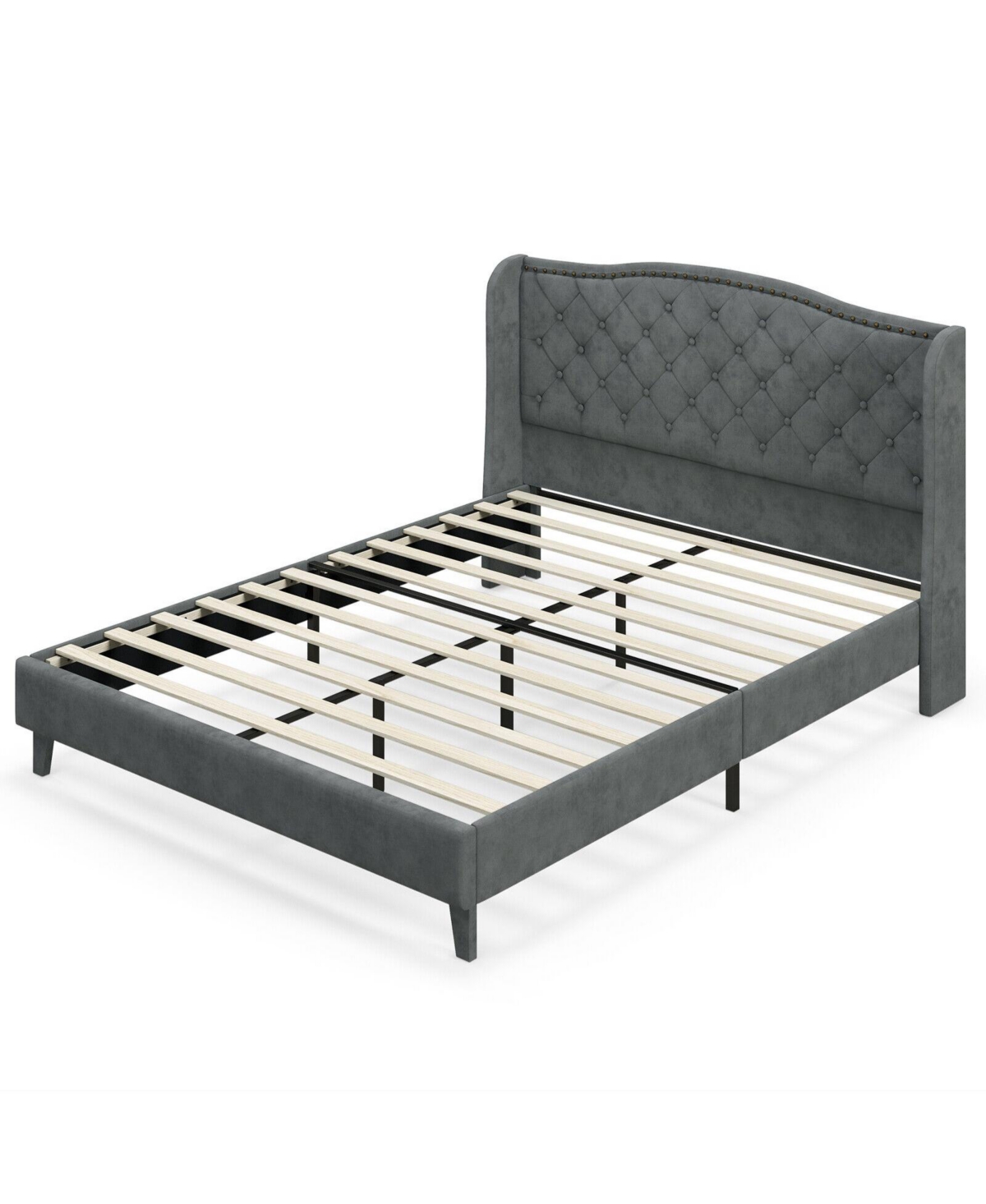 Click here for Sugift Upholstered Platform Bed Frame with Button... prices