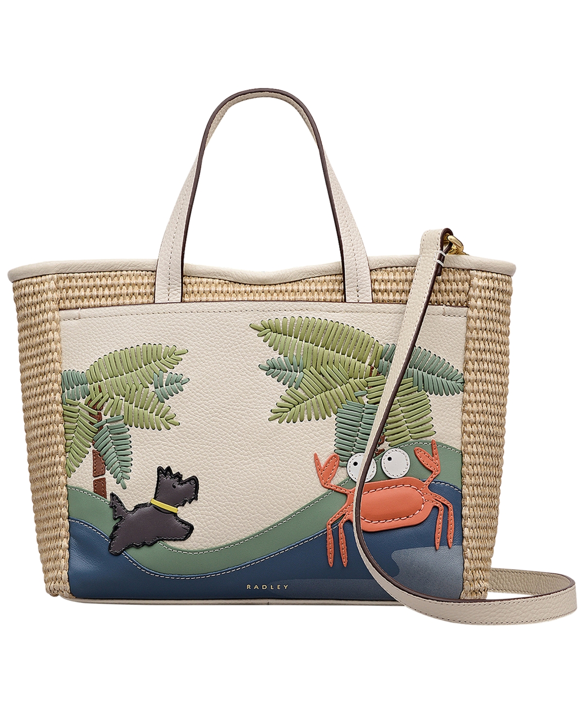 Click here for Radley London Clawde Crab Small Zip-Top Grab Bag -... prices