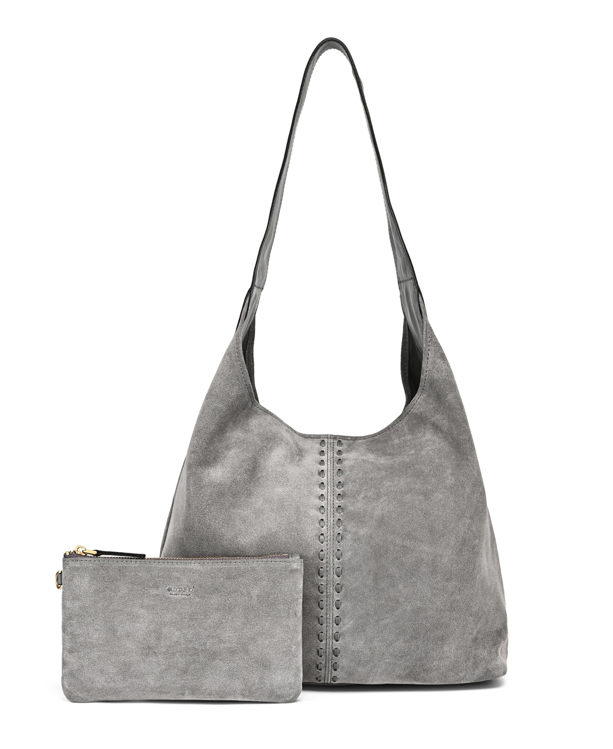Click here for Old Trend Hydrangea Medium Hobo Bag - Stone Grey prices