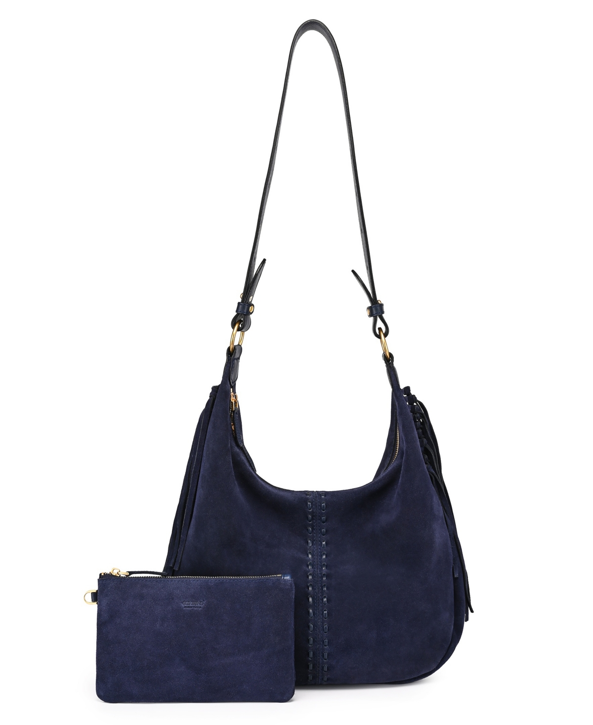 Click here for Old Trend Hydrangea Extra-Large Shoulder Bag - Nav... prices