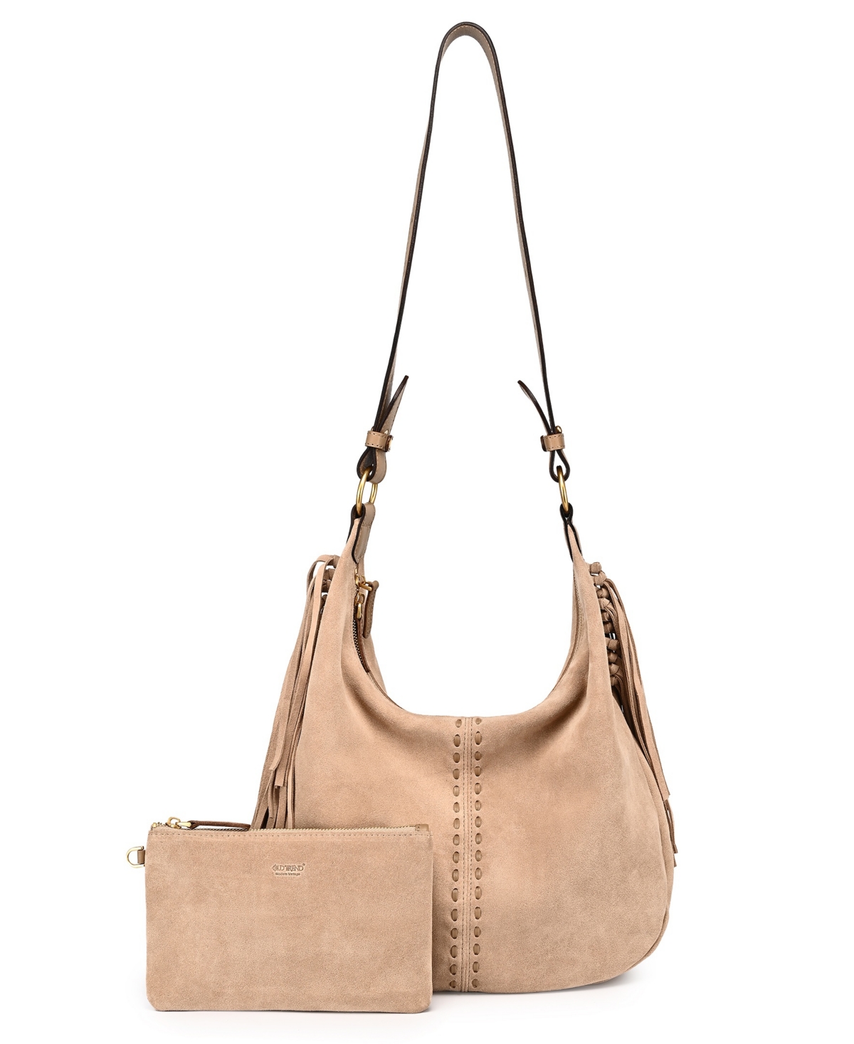 Click here for Old Trend Hydrangea Extra-Large Shoulder Bag - Tan... prices