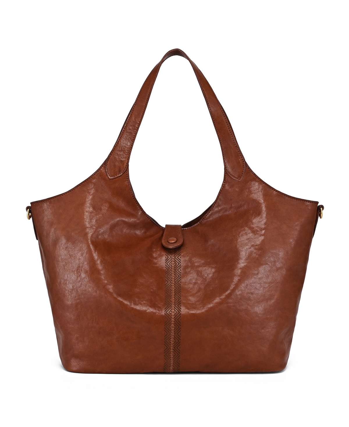 Click here for Old Trend Marigold Large Tote Bag - Cognac Brown prices