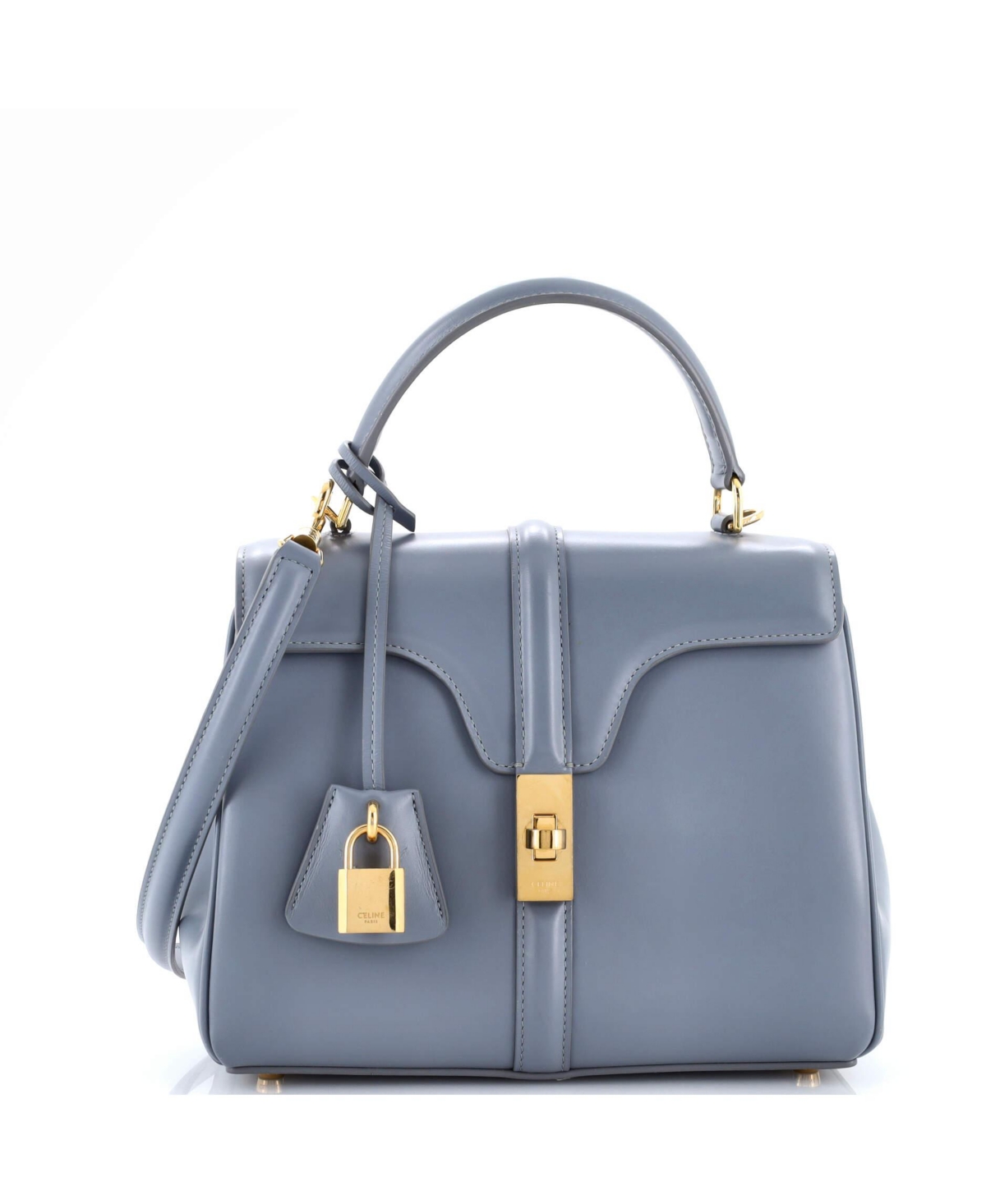 Click here for Pre-Owned Celine Small 16 Top Handle Bag Smooth Ca... prices