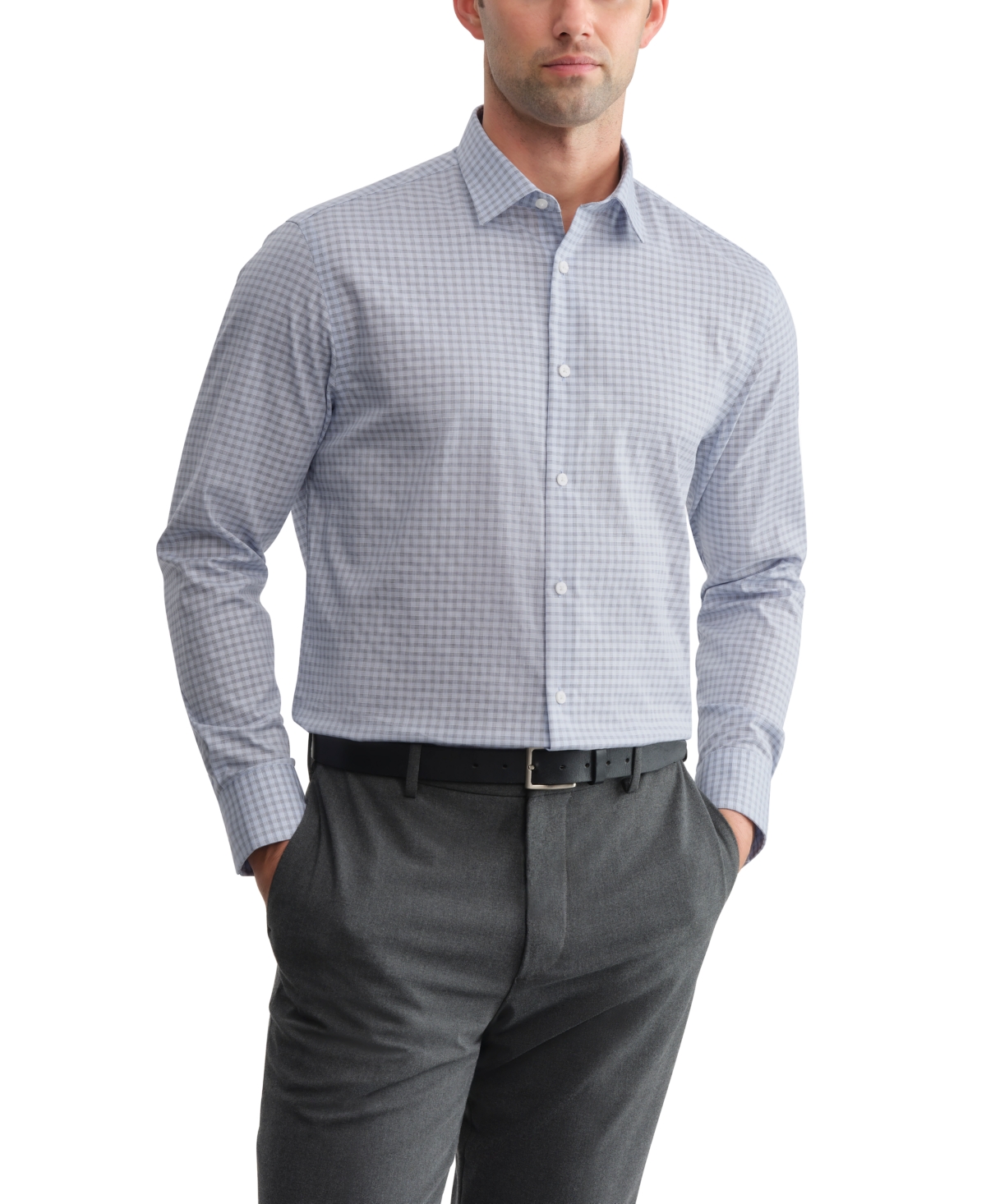 Click here for Calvin Klein Mens Regular-Fit Stretch Dress Shirt... prices