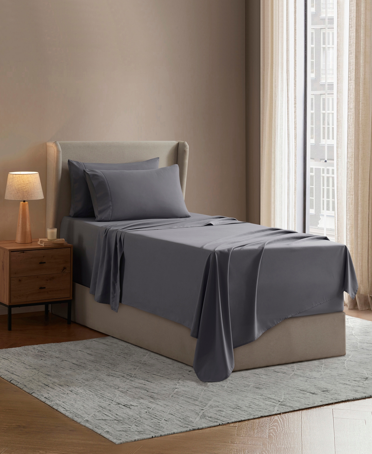 Click here for Nestl Extra Deep Pocket 4-Pc. Sheet Set  Twin - Ch... prices