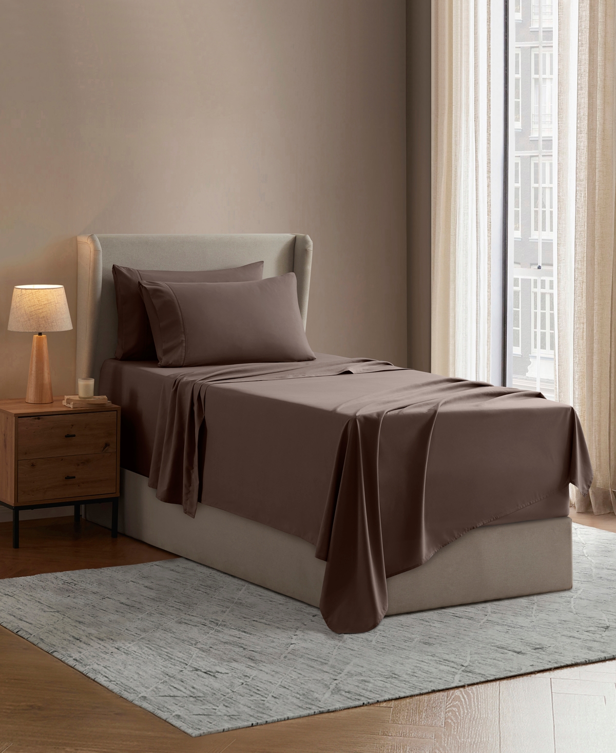 Click here for Nestl Extra Deep Pocket 4-Pc. Sheet Set  Twin - Ch... prices