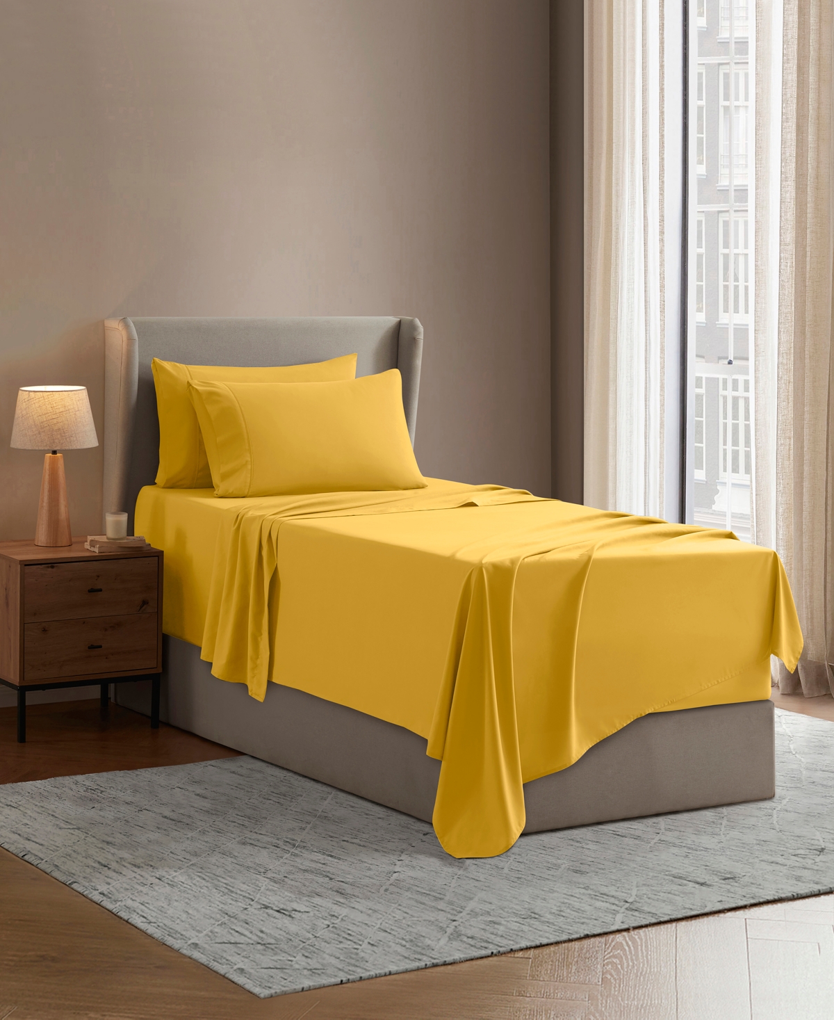 Click here for Nestl Extra Deep Pocket 4-Pc. Sheet Set  Twin - Ye... prices