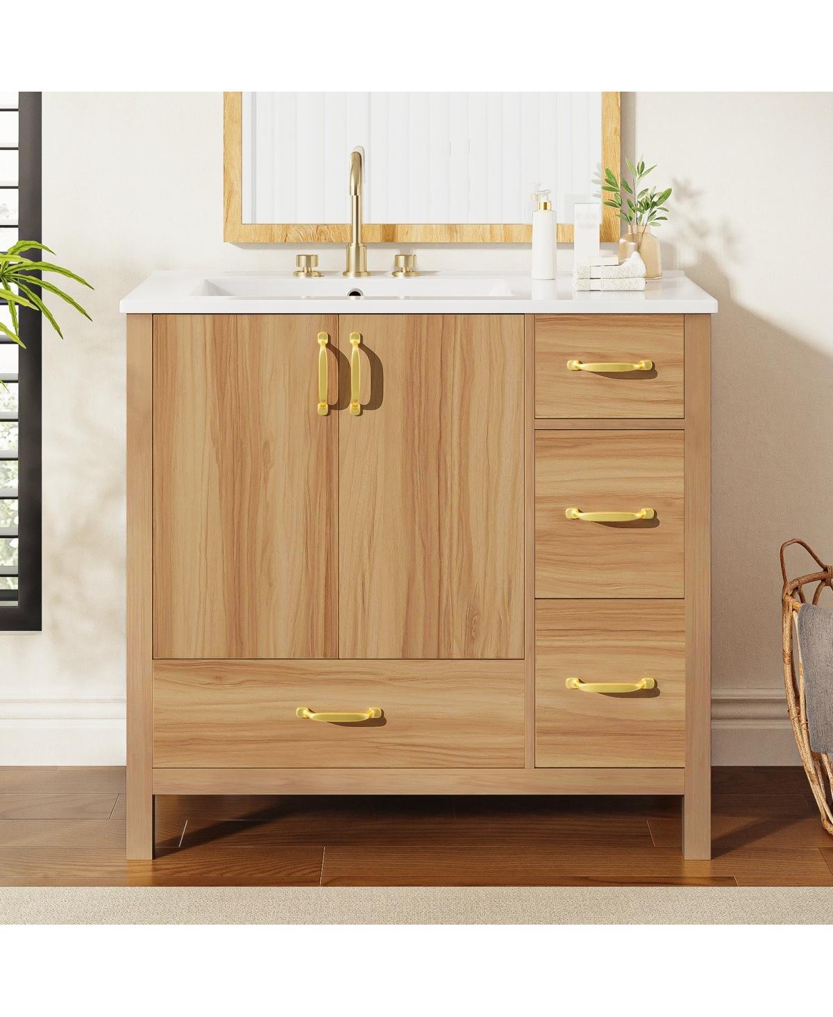 Click here for Sillysis 36 Inch Bathroom Vanity with Ceramic Sink... prices