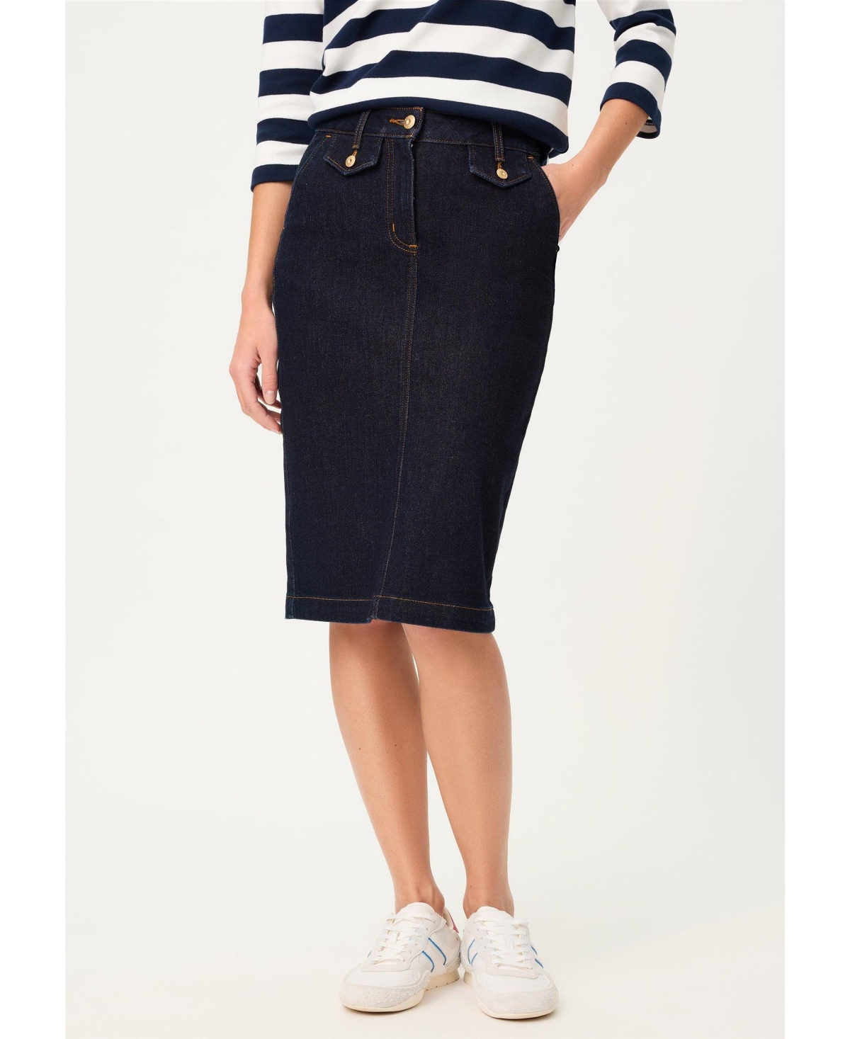 Click here for Olsen Womens Dark Denim Skirt - Dark denim prices