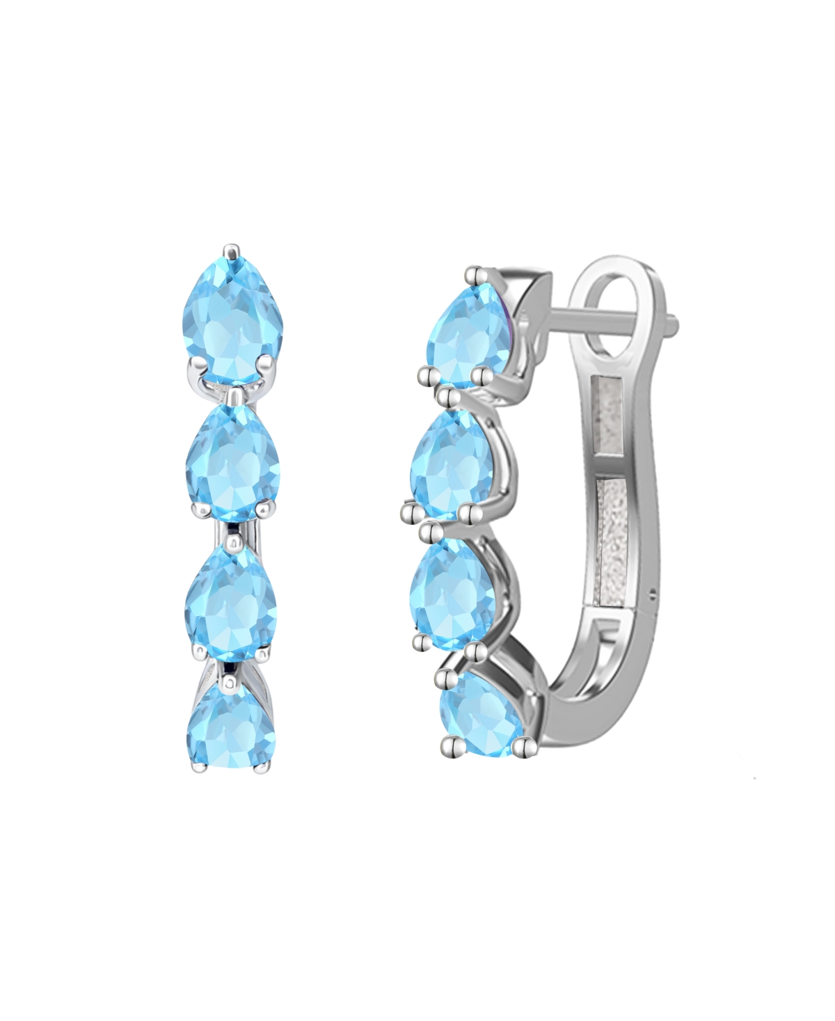 Click here for Macys Lab Grown Emerald (1 ct. t.w.) Earrings in S... prices