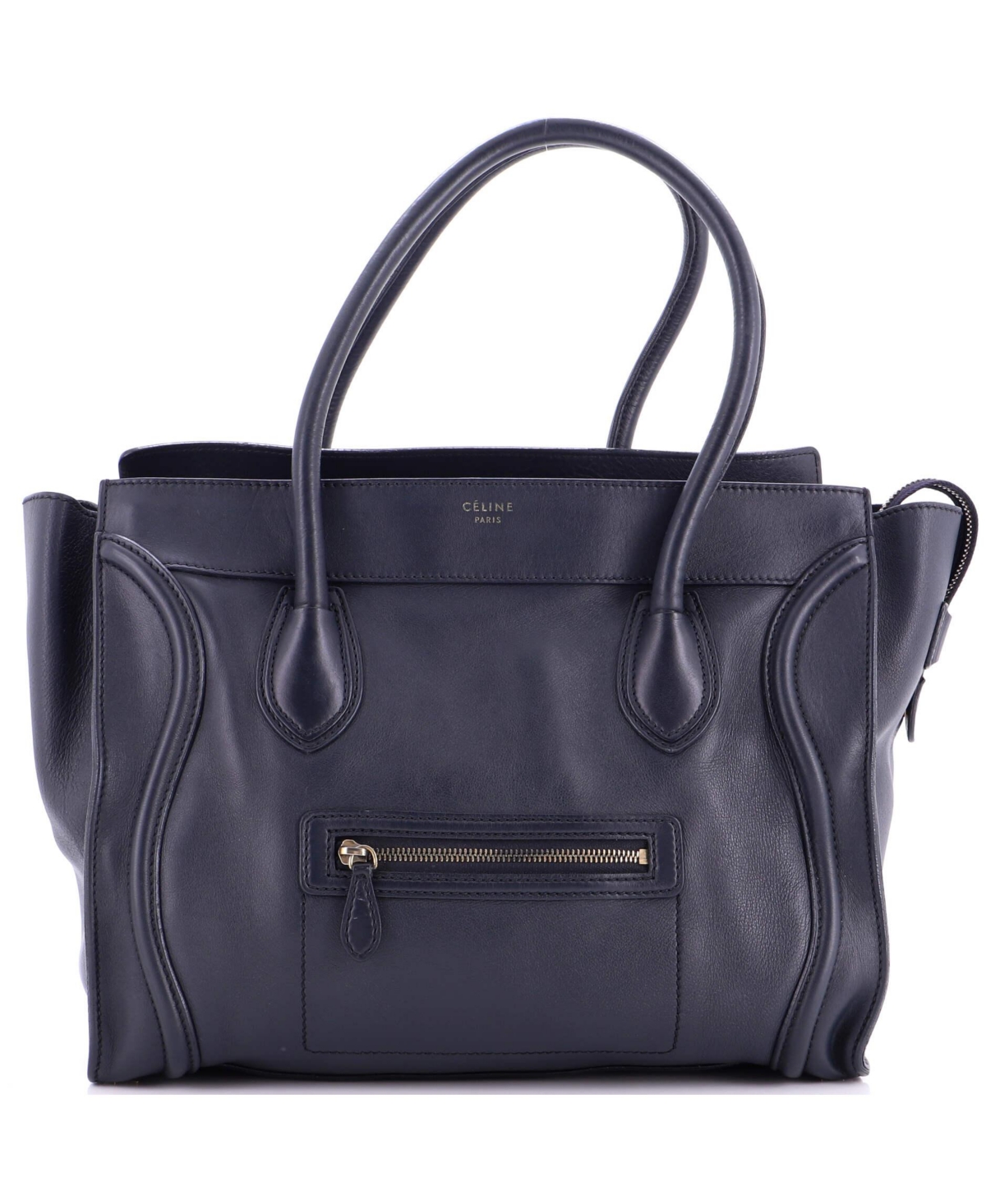 Click here for Pre-Owned Celine Shoulder Luggage Bag Leather - Bl... prices