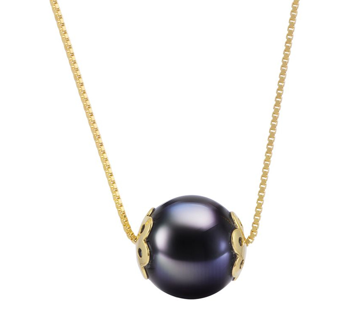 Click here for Macys Black Onyx Necklace in 14k Gold over Sterlin... prices