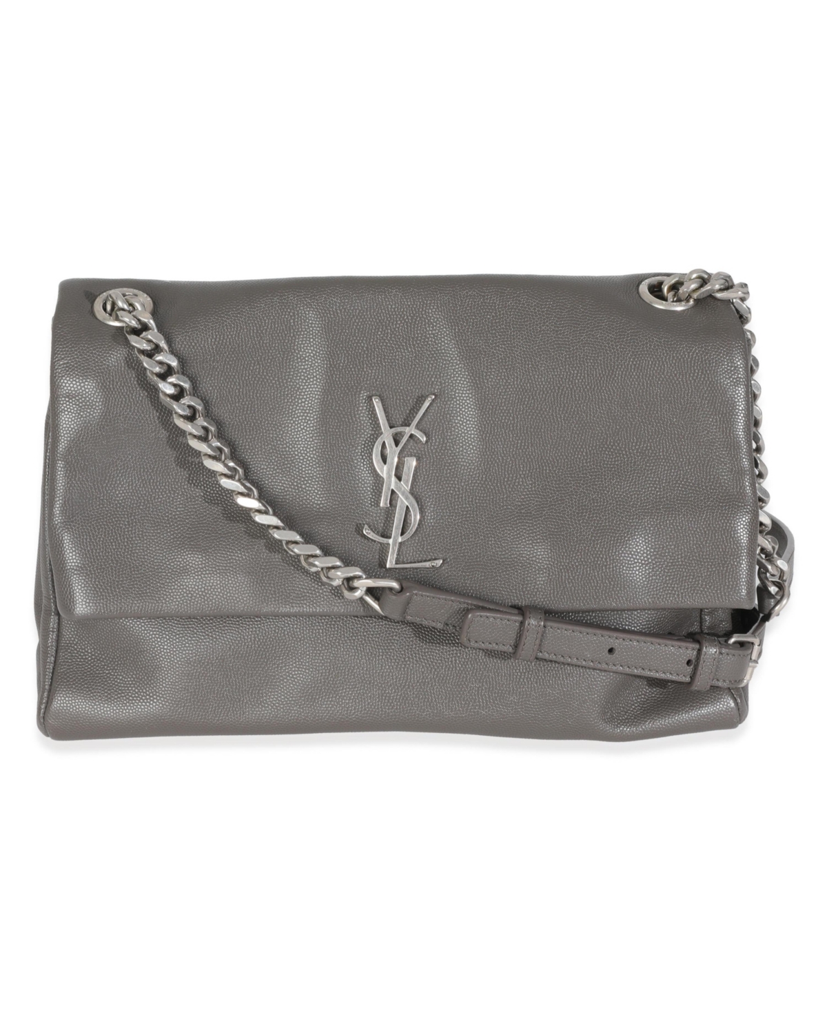 Click here for Pre-Owned Saint Laurent Grey Grained Calfskin Medi... prices