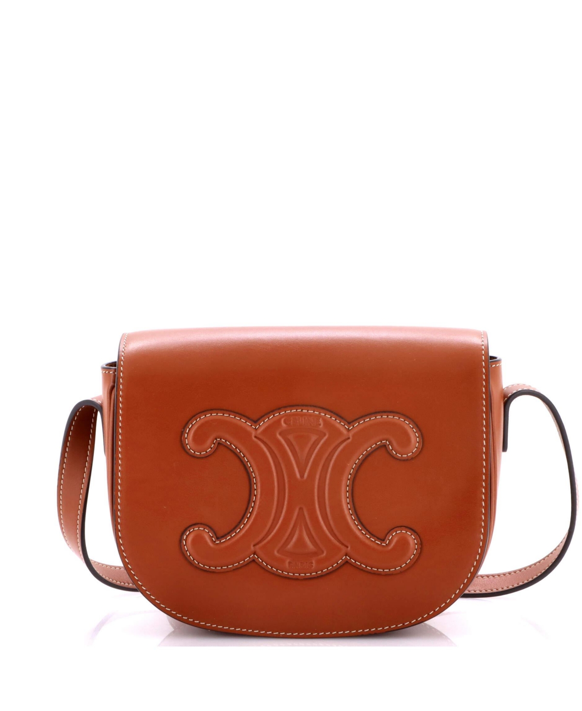 Click here for Pre-Owned Celine Cuir Triomphe Folco Bag Leather -... prices